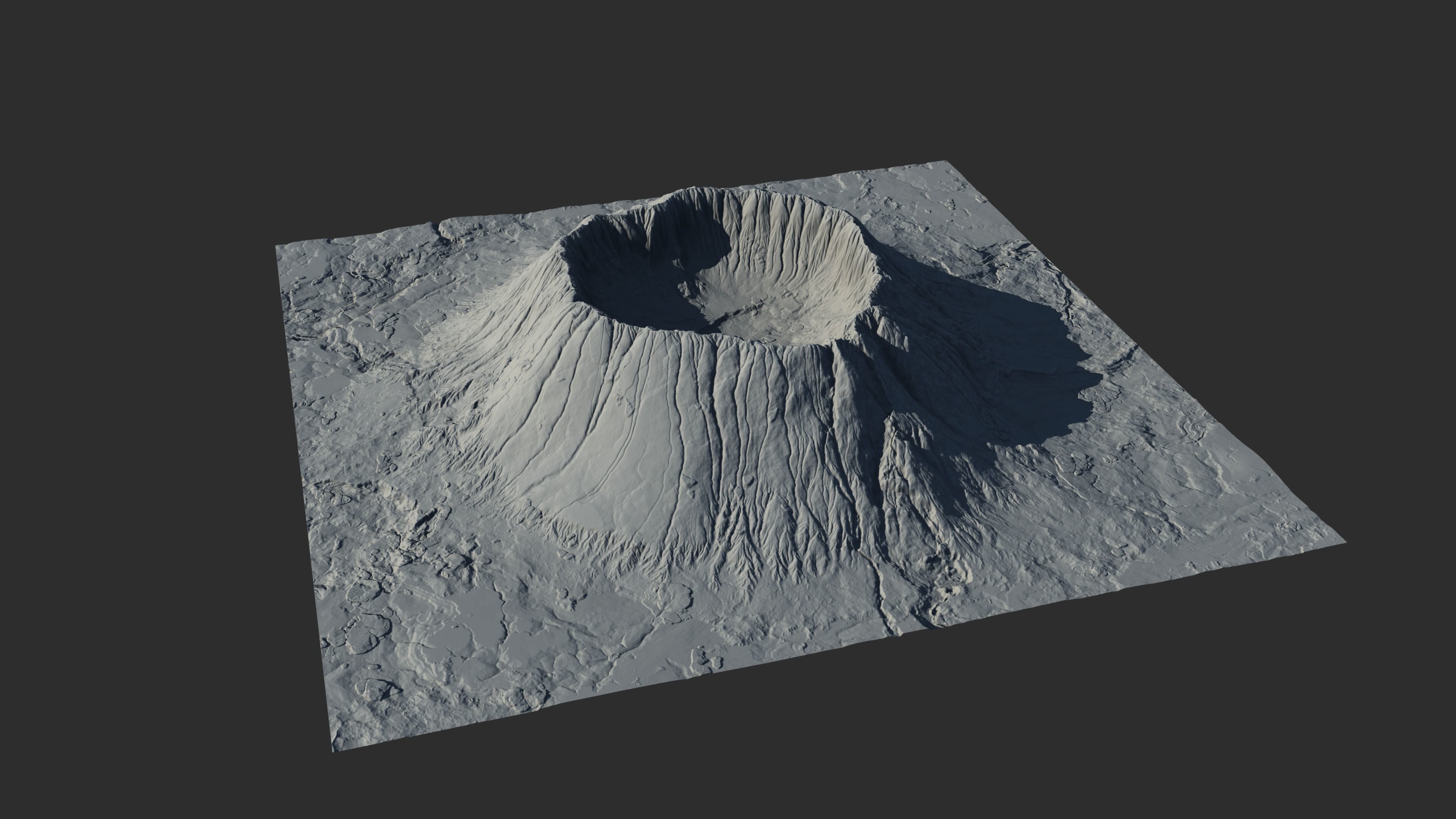 3D model Landscape Environment Volcano 4 VR / AR / low-poly | CGTrader