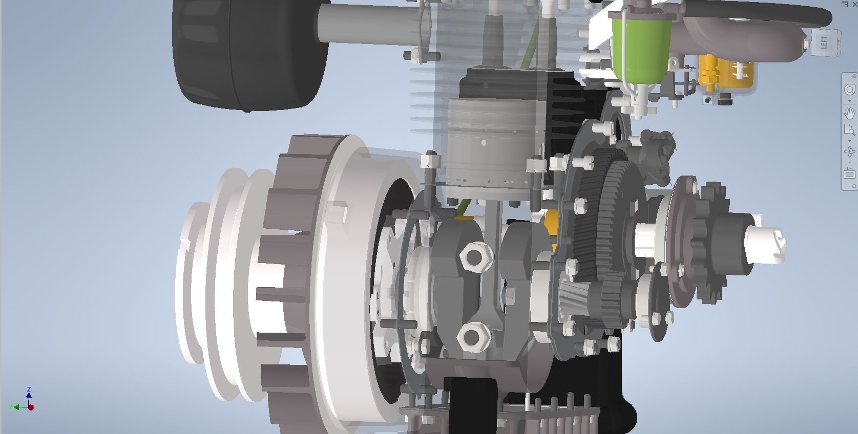 Mini Tractor Engine 3D model | CGTrader