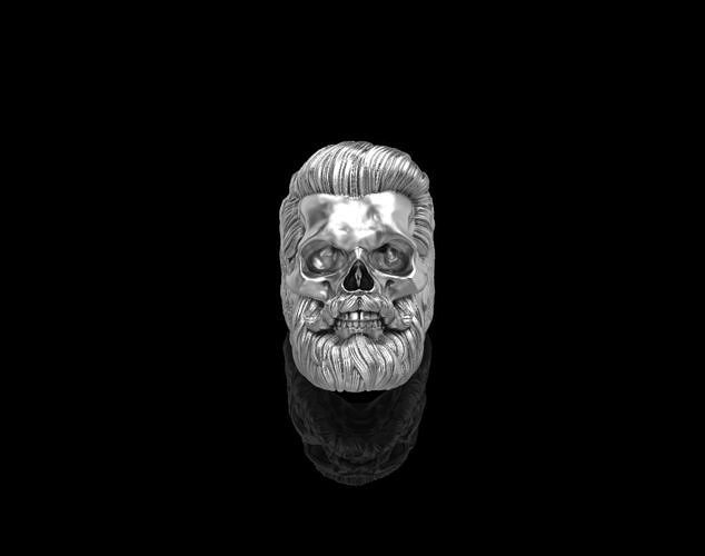 Ring Skull Beard 3D model 3D printable | CGTrader