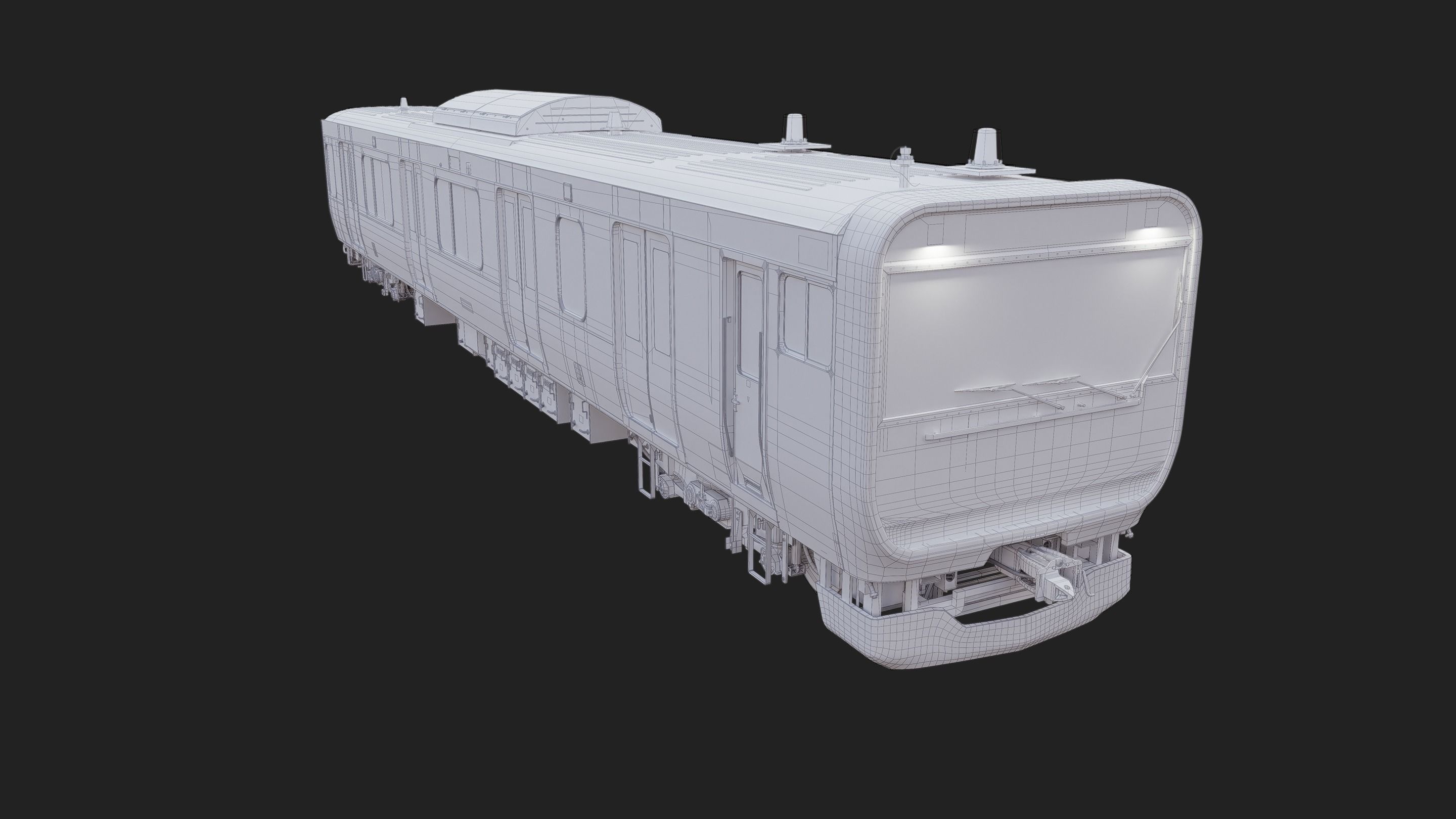 Japanese Train Head Interior Exterior Yamanote Line E235 Rigged 3D model rigged | CGTrader
