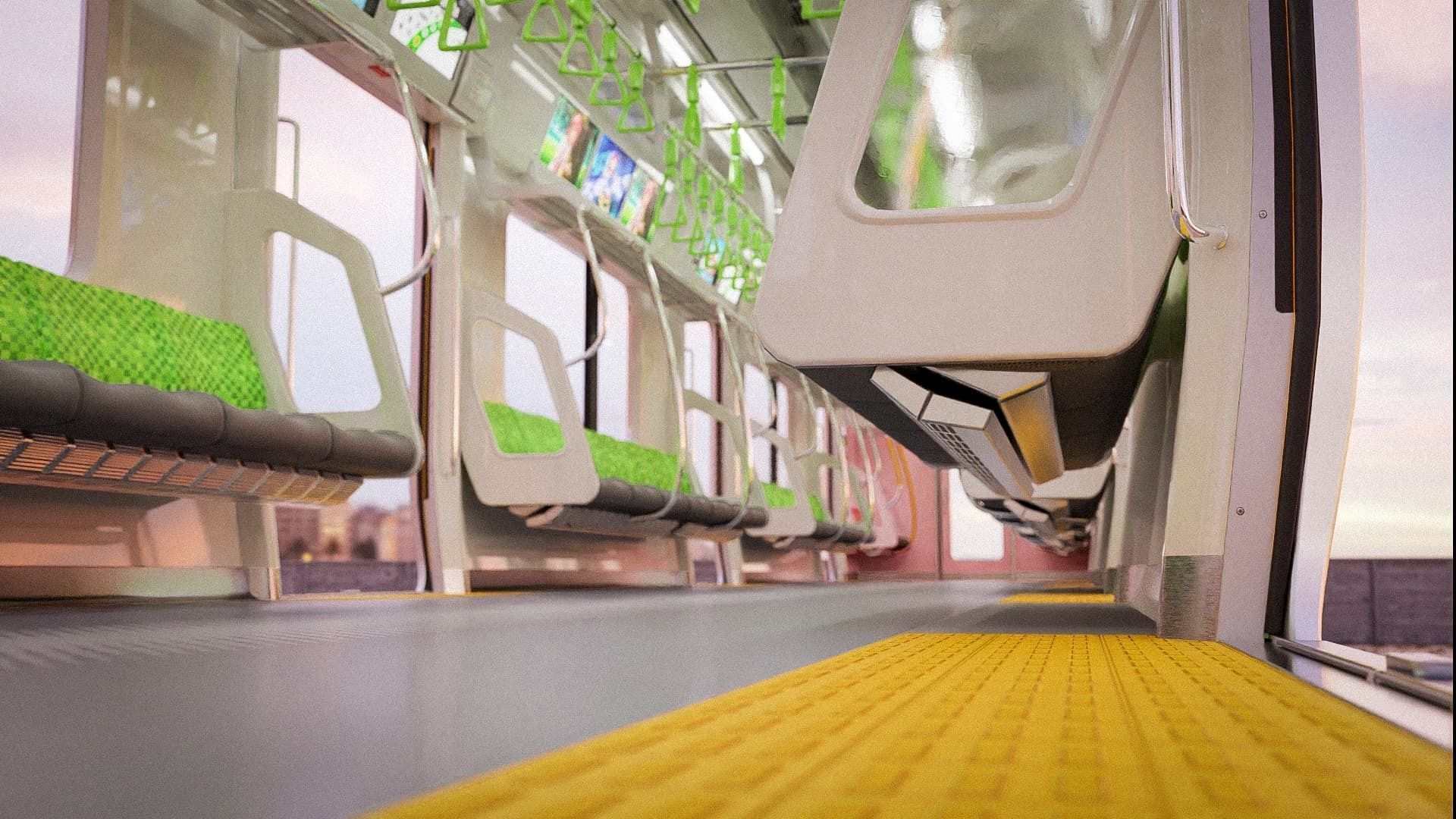 Japanese Train Head Interior Exterior Yamanote Line E235 Rigged 3D ...