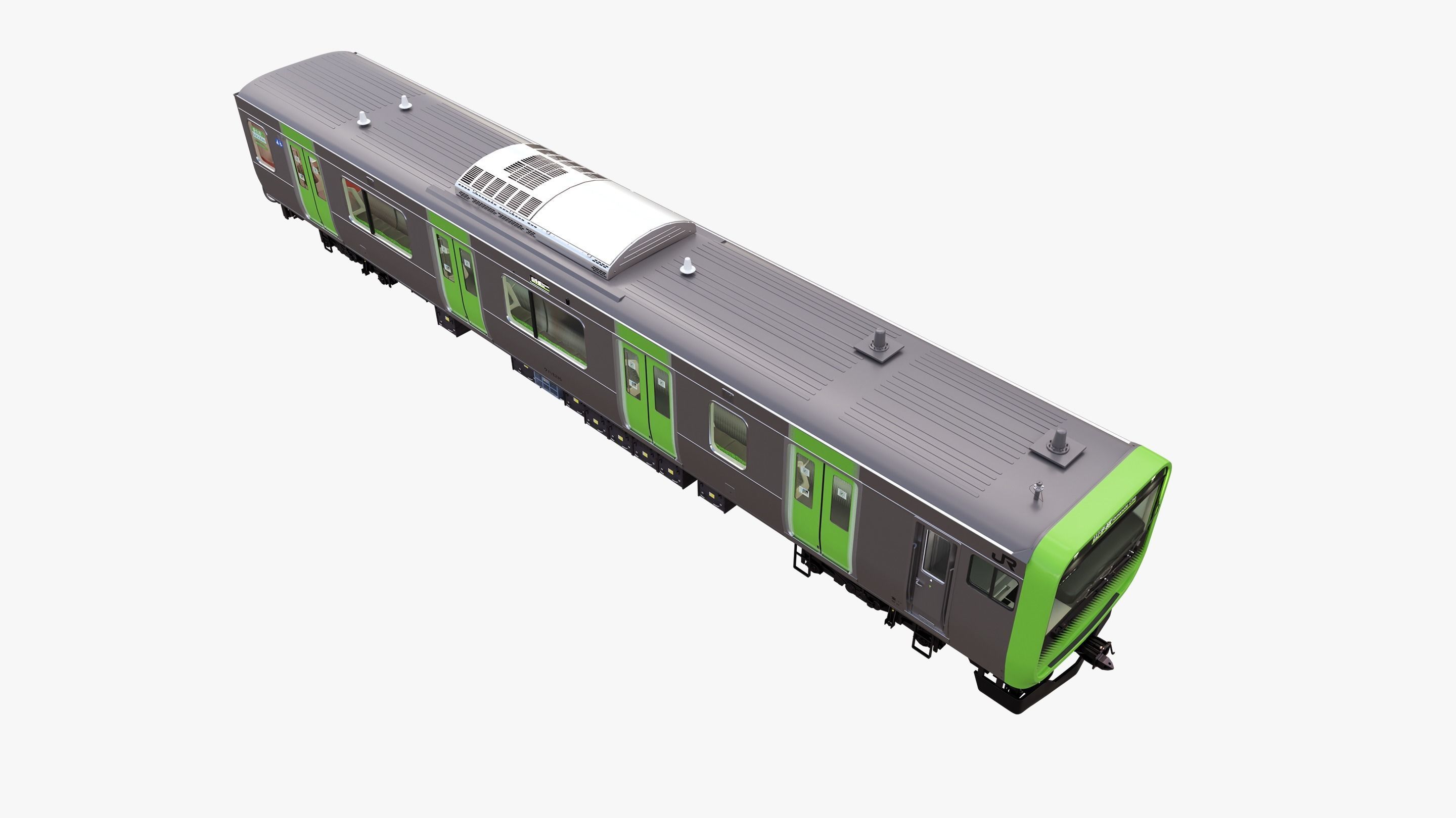 Japanese Train Head Interior Exterior Yamanote Line E235 Rigged 3D model rigged | CGTrader
