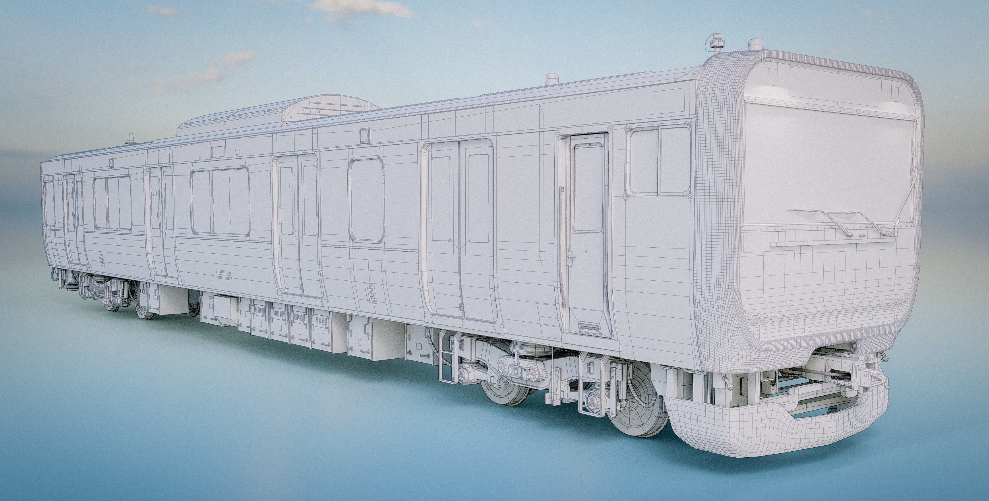 Japanese Train Head Interior Exterior Yamanote Line E235 Rigged 3D ...