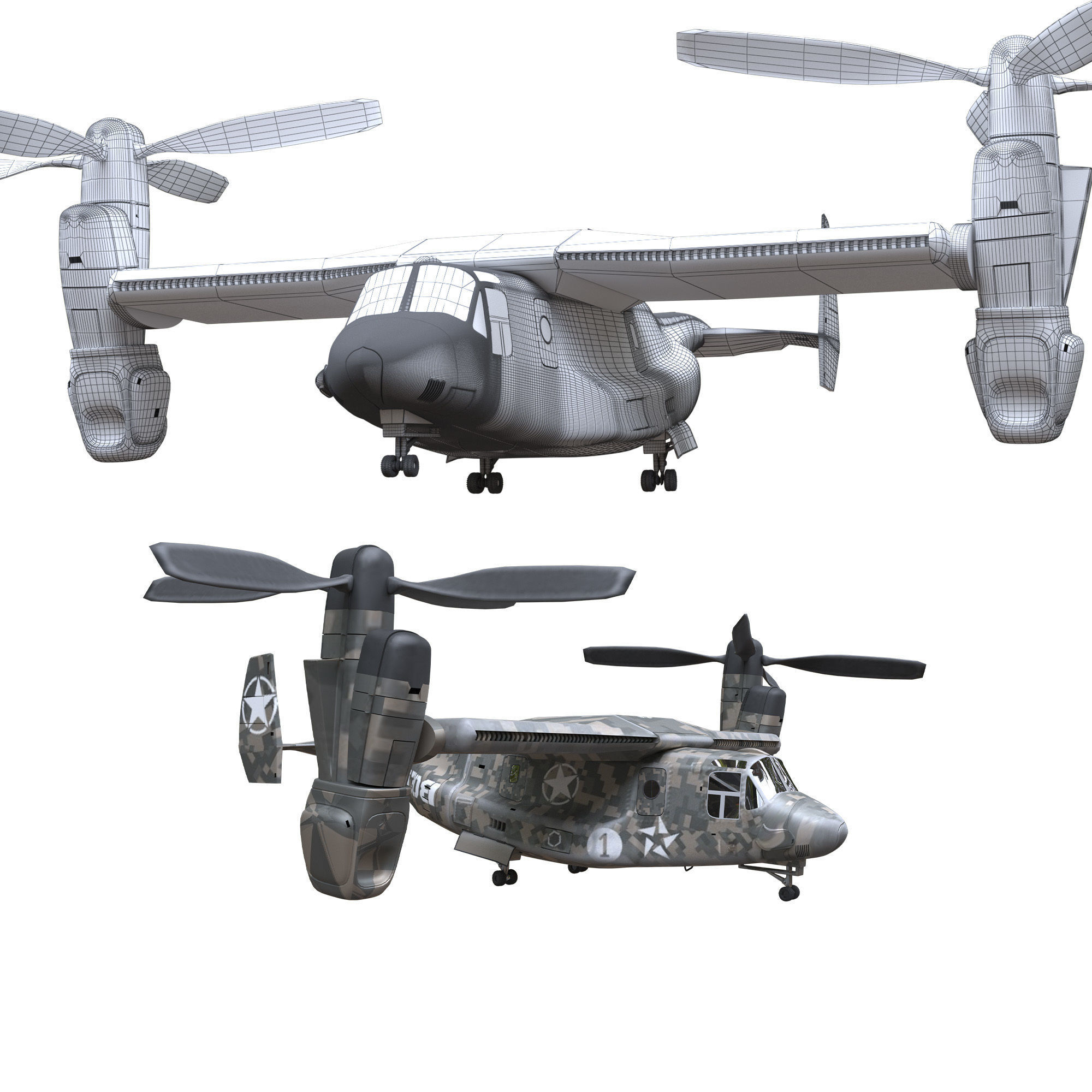 Bell Boeing V-22 osprey 3D model | CGTrader