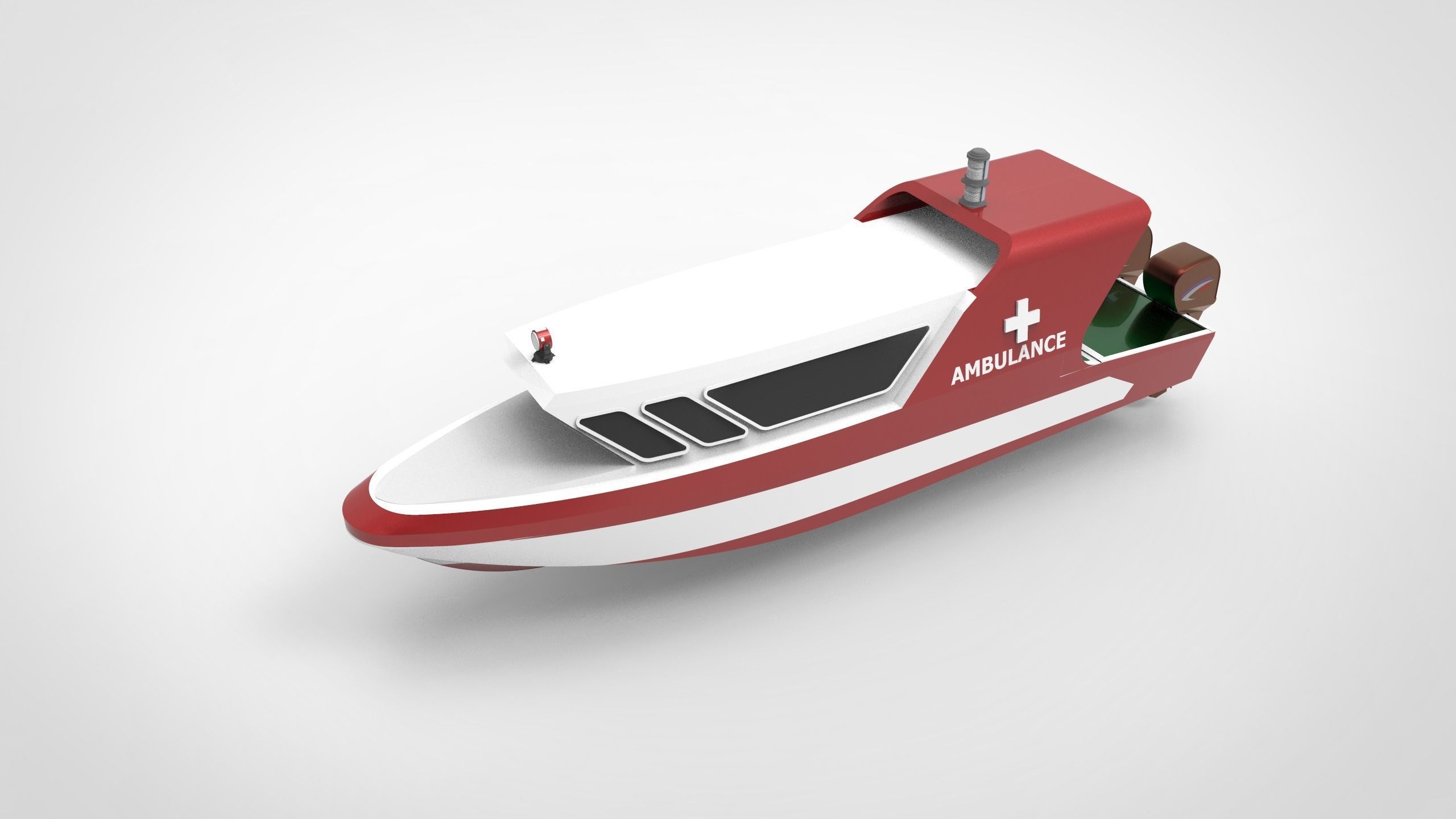 Ambulance ship 3D model | CGTrader