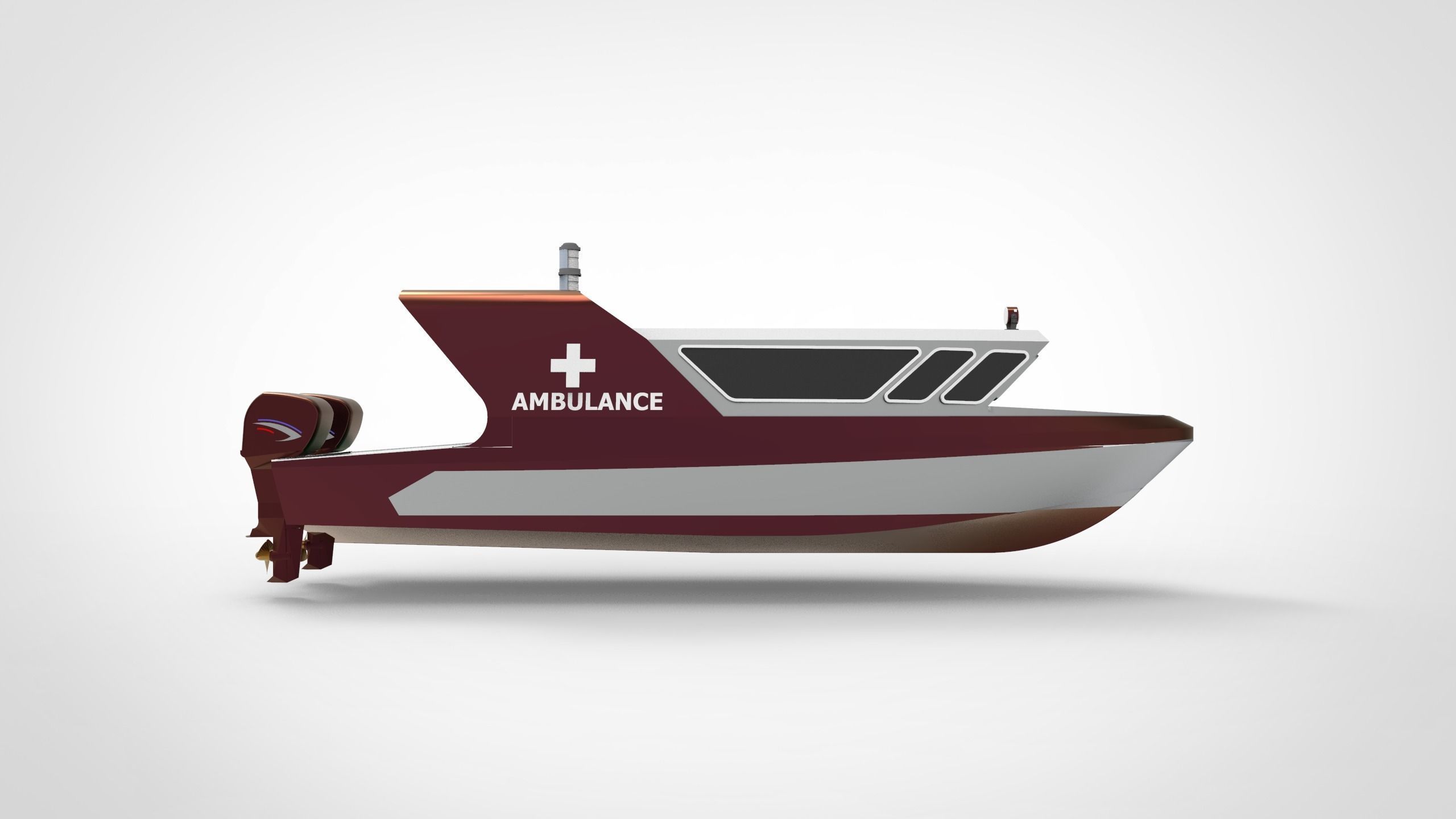 Ambulance ship 3D model | CGTrader