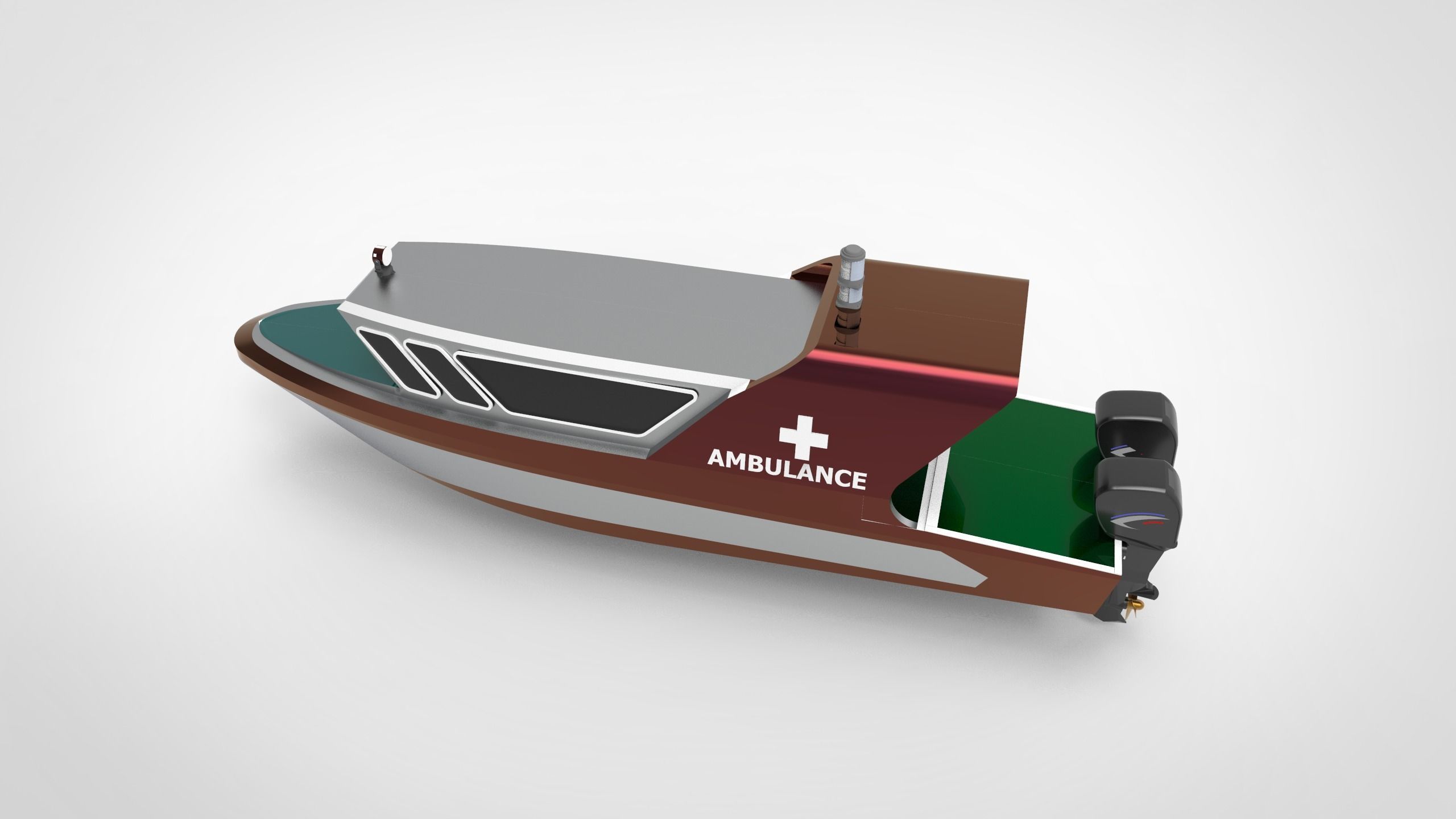 Ambulance ship 3D model | CGTrader