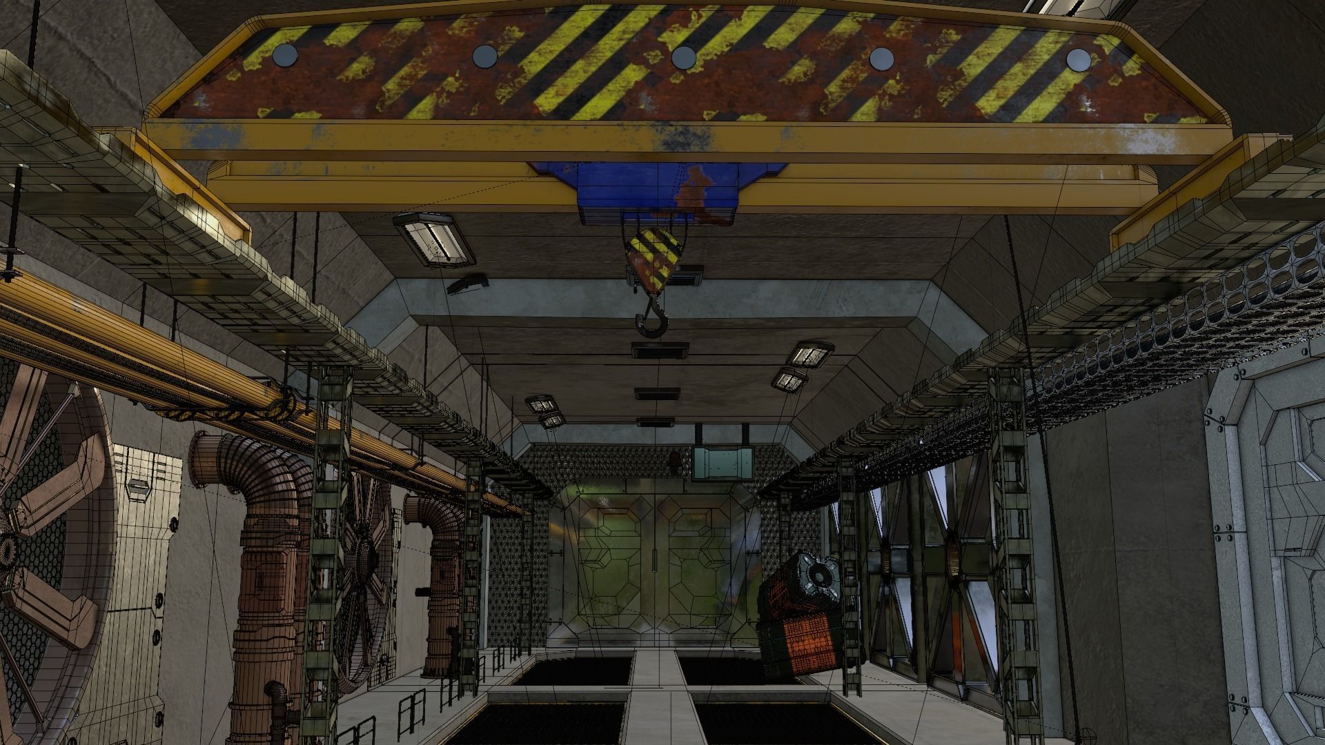 Factory hall 3D model | CGTrader