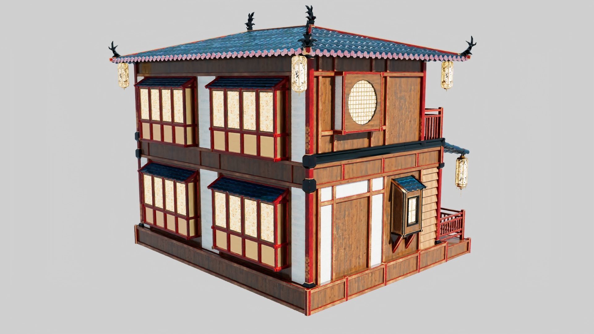 Japanese architecture 3D model | CGTrader
