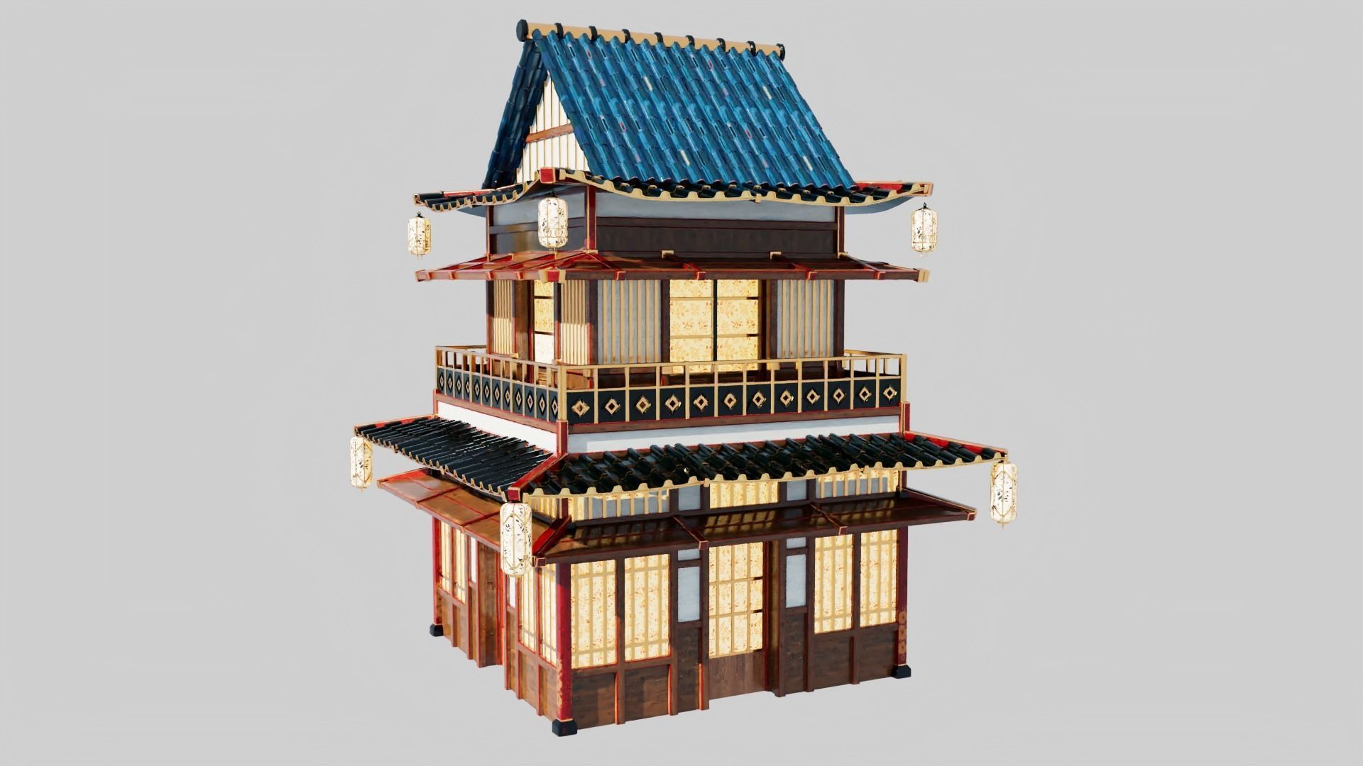 Japanese architecture 3D model | CGTrader