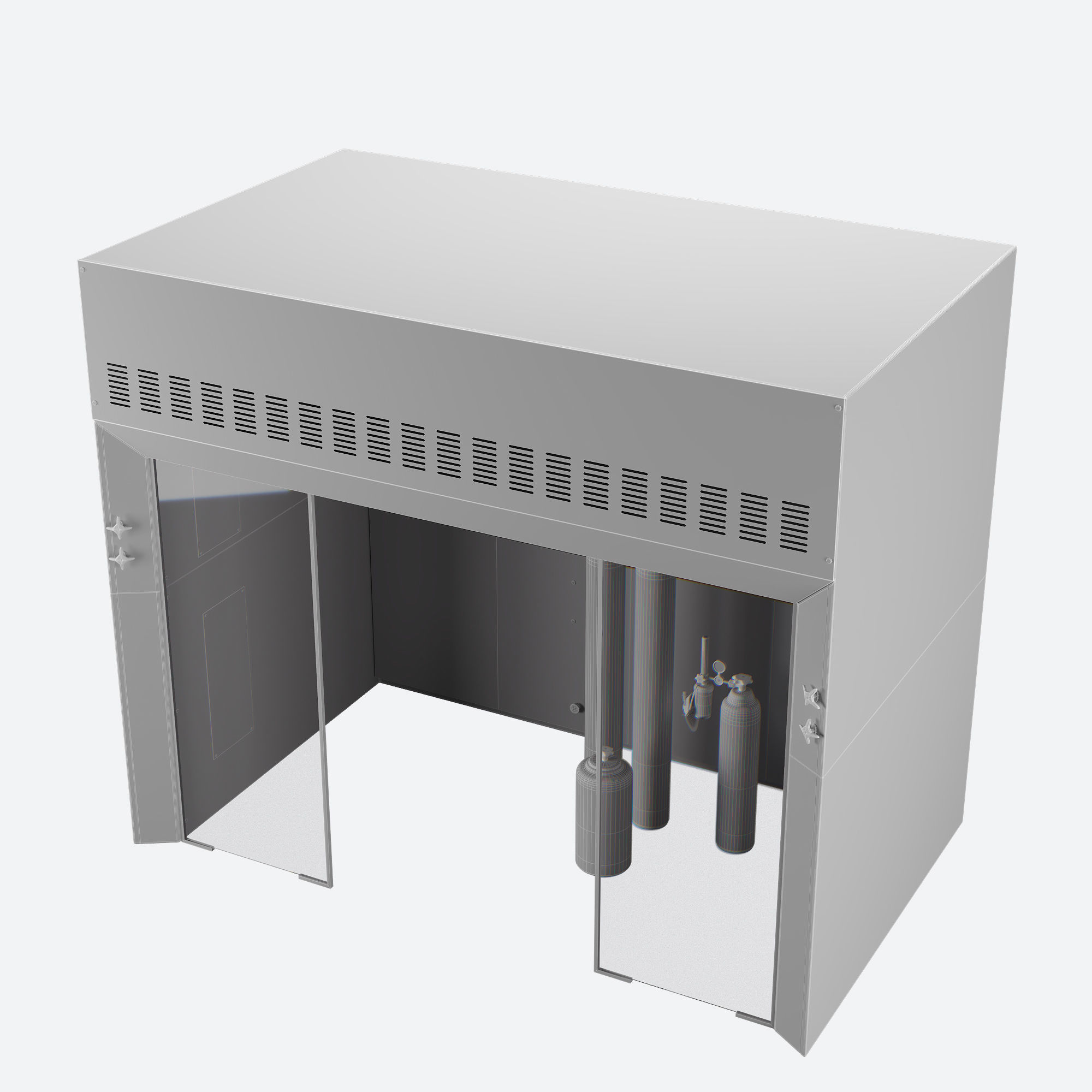 Walk-In Fume Hood 3D model | CGTrader