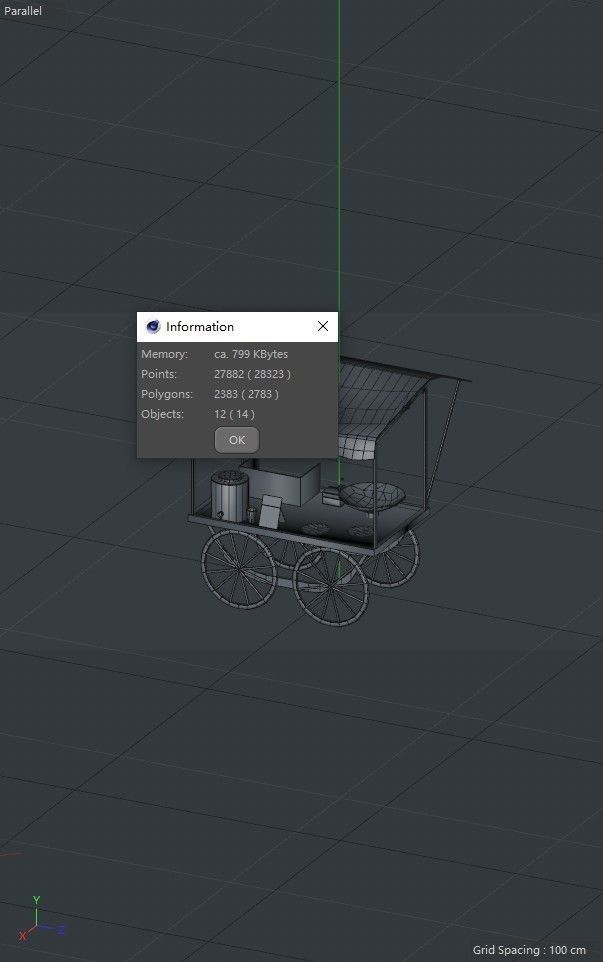 mobile food truck mobile hawker 3D model | CGTrader