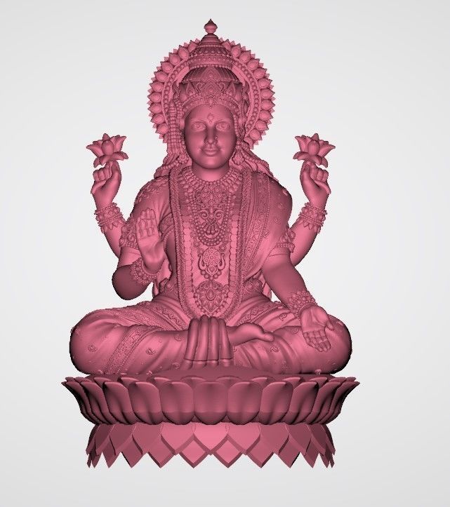 LAXSHMI lord lakshmi statue 3D model | CGTrader
