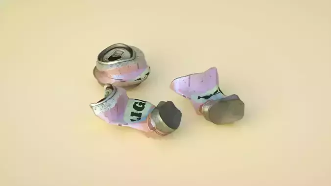 Flattened cans Canned beverages 3D model | CGTrader