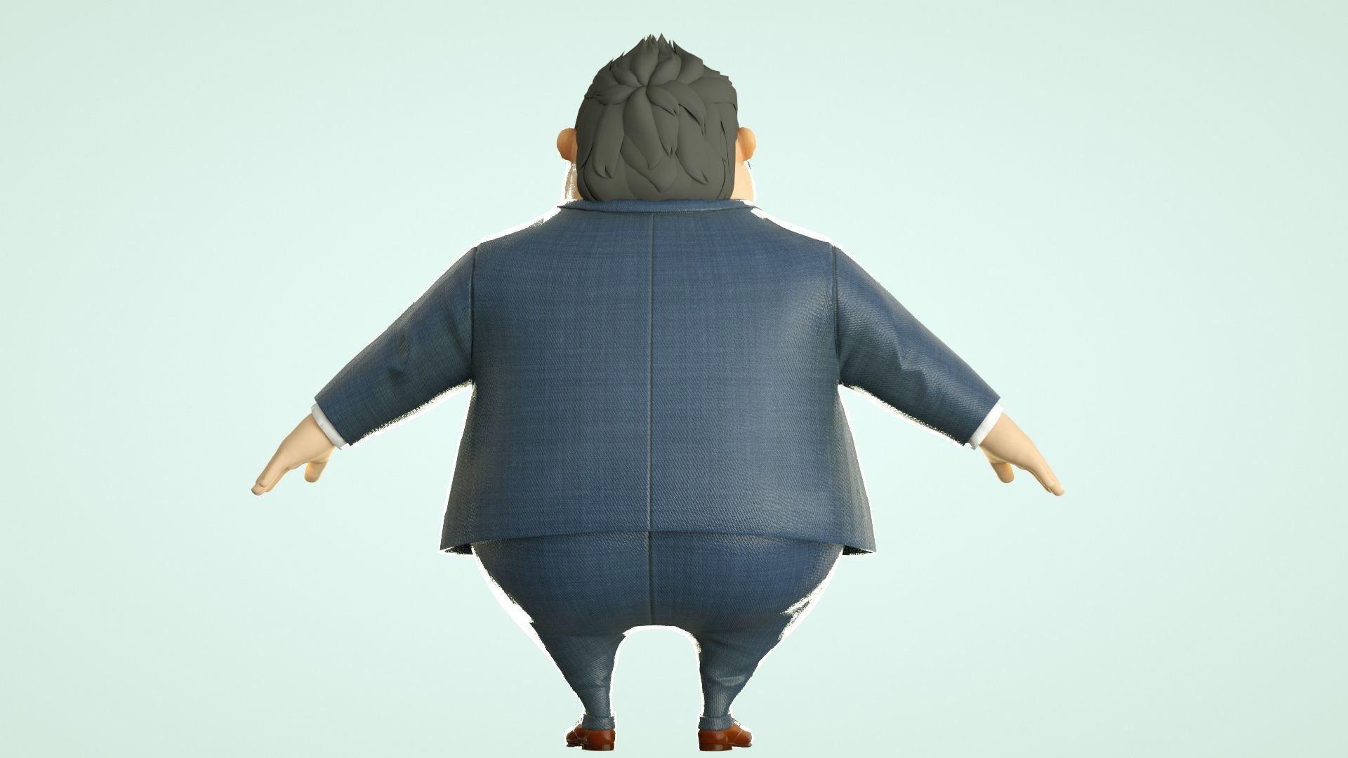 cartoon fat boss boss 3D model | CGTrader
