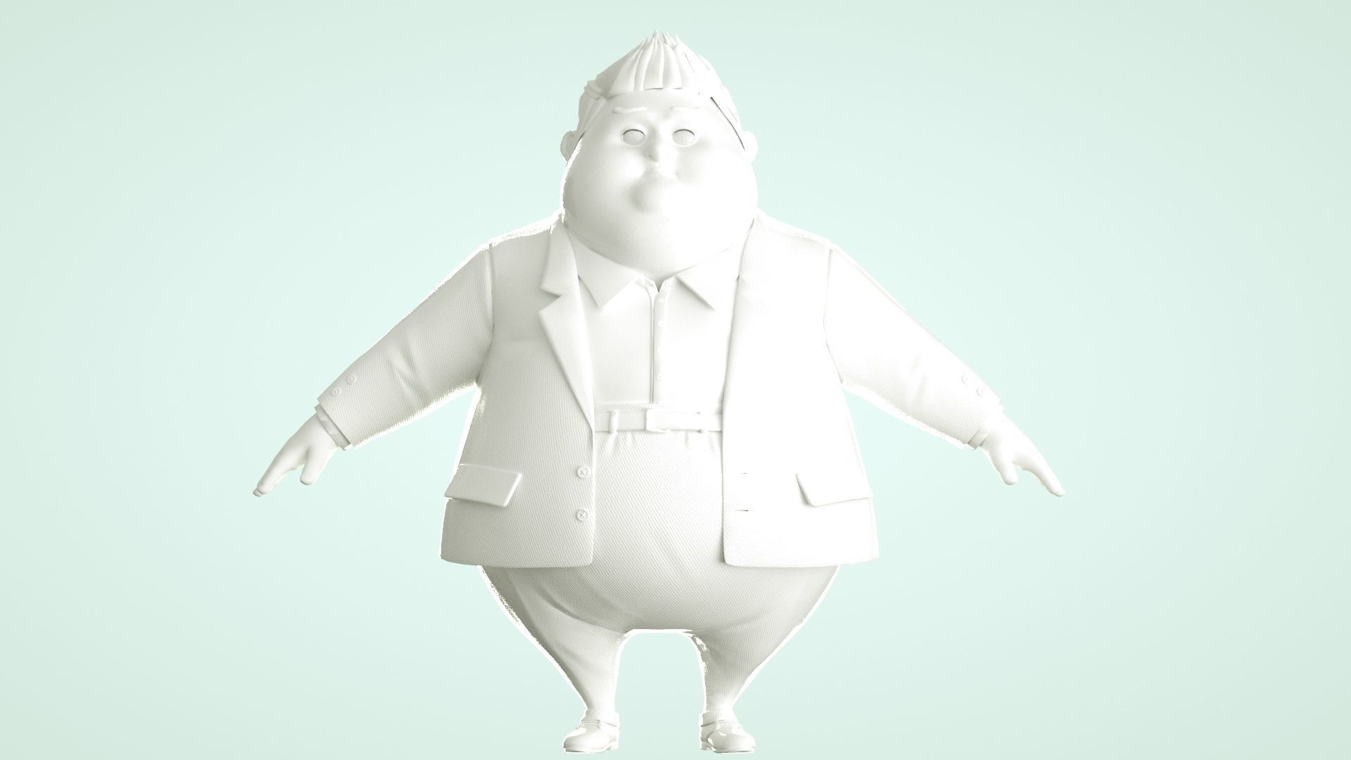cartoon fat boss boss 3D model | CGTrader
