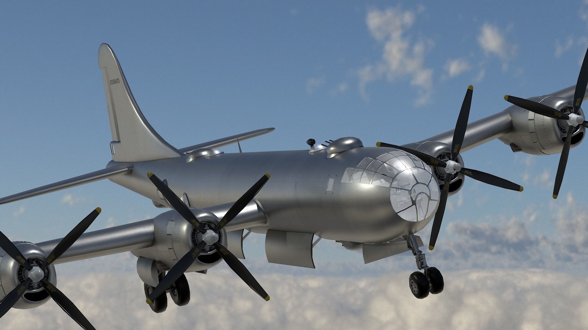 Boeing B-29 Superfortress 3D model | CGTrader