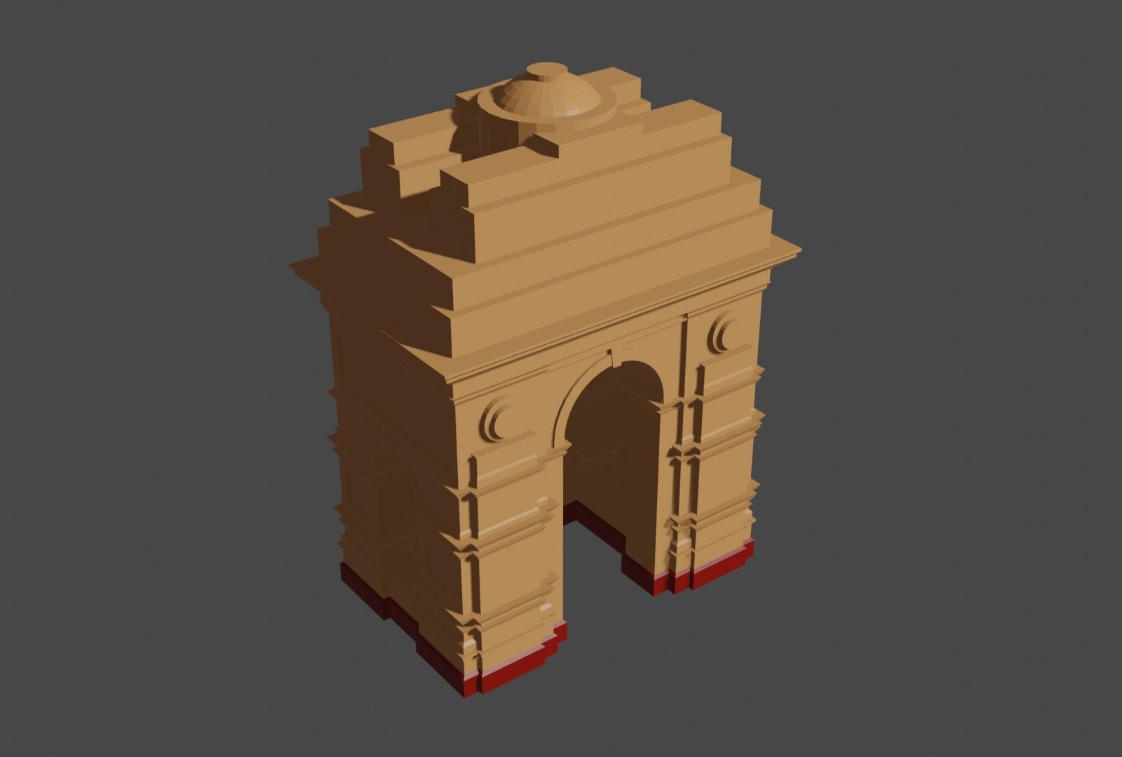 Simpoly India Gate free VR / AR / low-poly 3D model | CGTrader