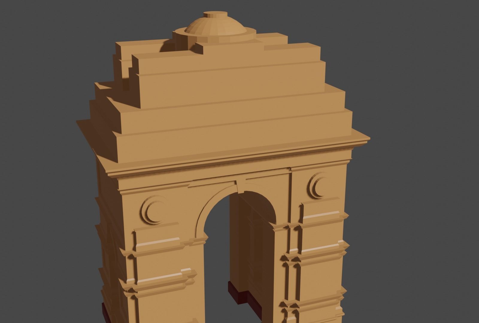 Simpoly India Gate free VR / AR / low-poly 3D model | CGTrader