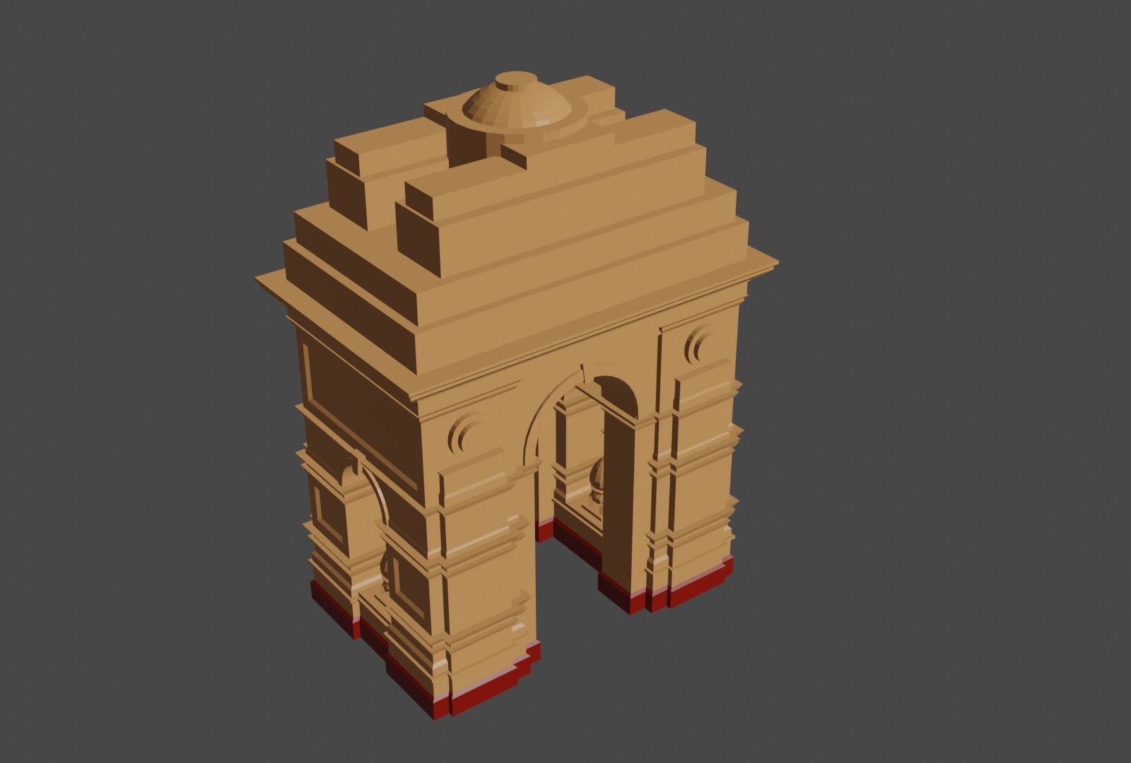 Simpoly India Gate free VR / AR / low-poly 3D model | CGTrader