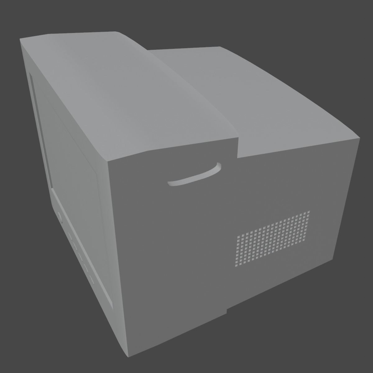 Old PC Monitor 3D model | CGTrader