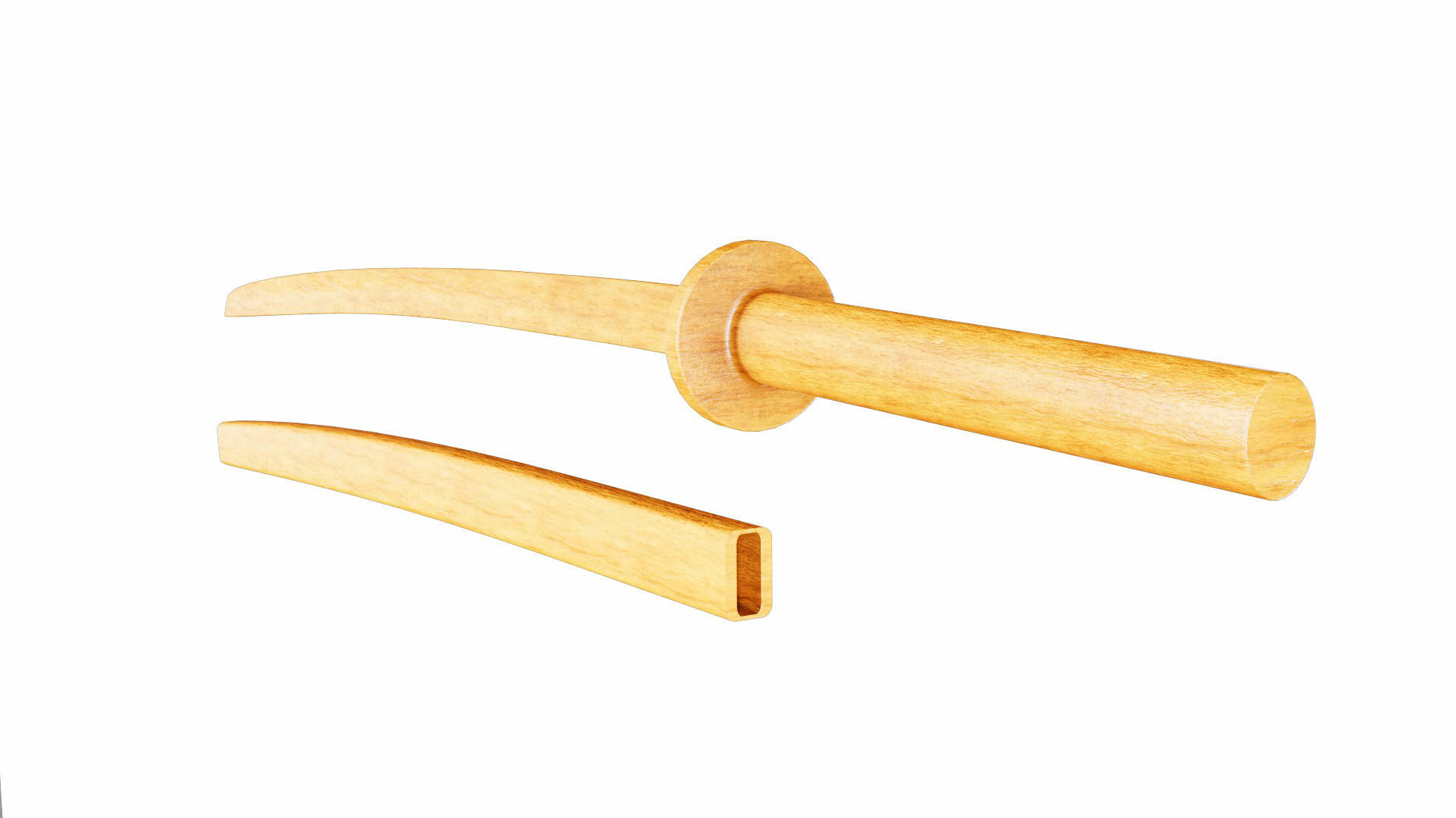 3D model Bokken wooden samurai sword VR / AR / low-poly | CGTrader