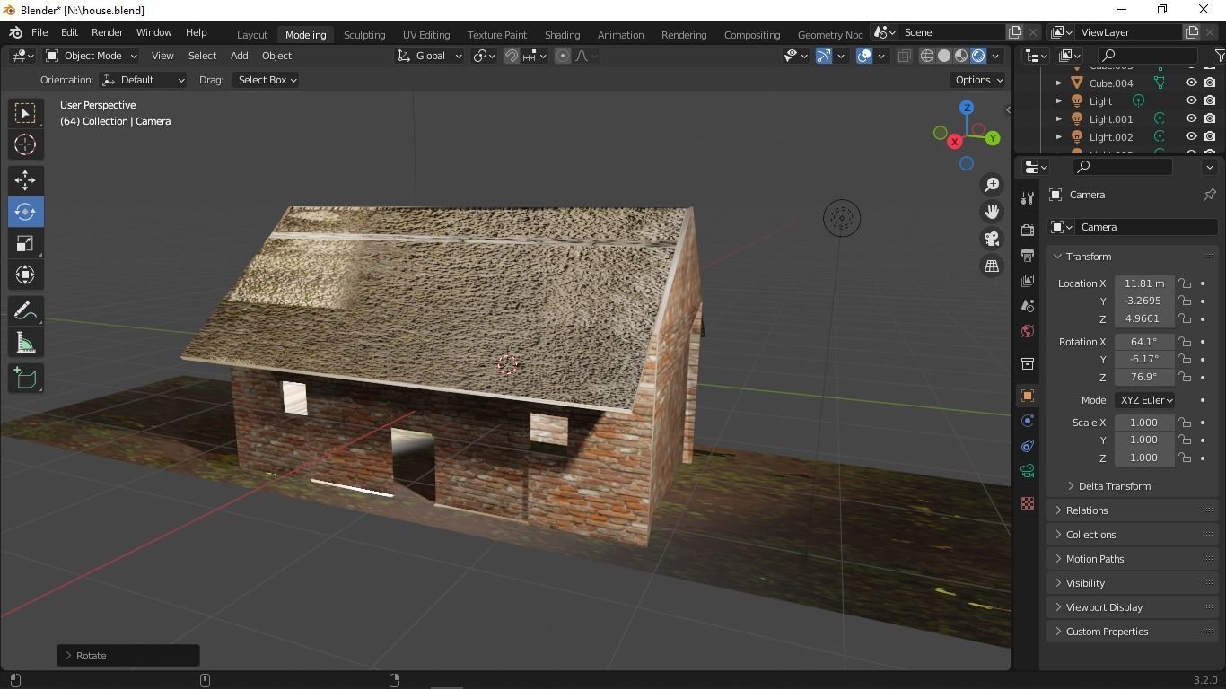 olden house 3d model free 3D model | CGTrader