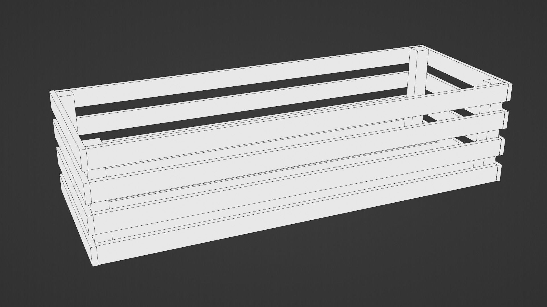 3D model Long Wooden Crates VR / AR / low-poly | CGTrader