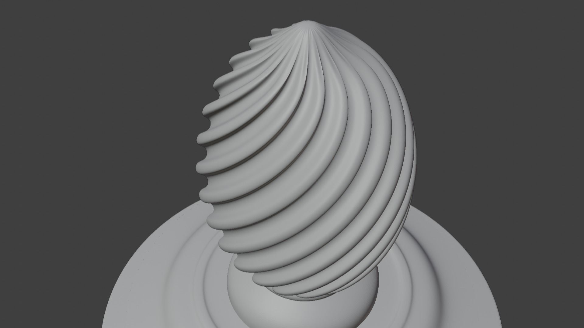 Carved spiral Finial 3D model 3D printable | CGTrader