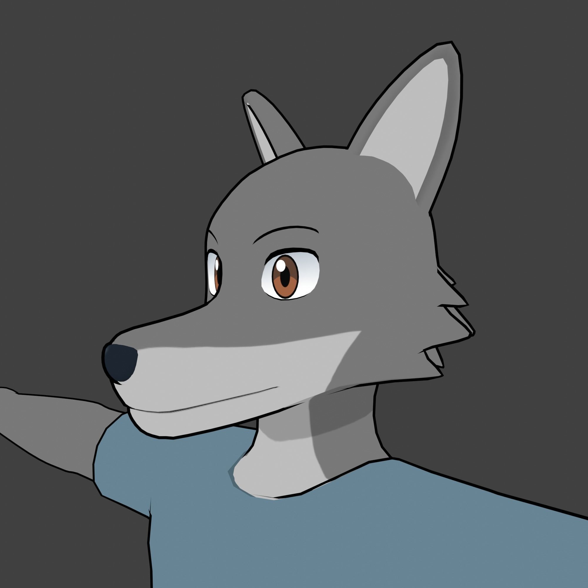 General Furry Wolf Male OC 3D model | CGTrader