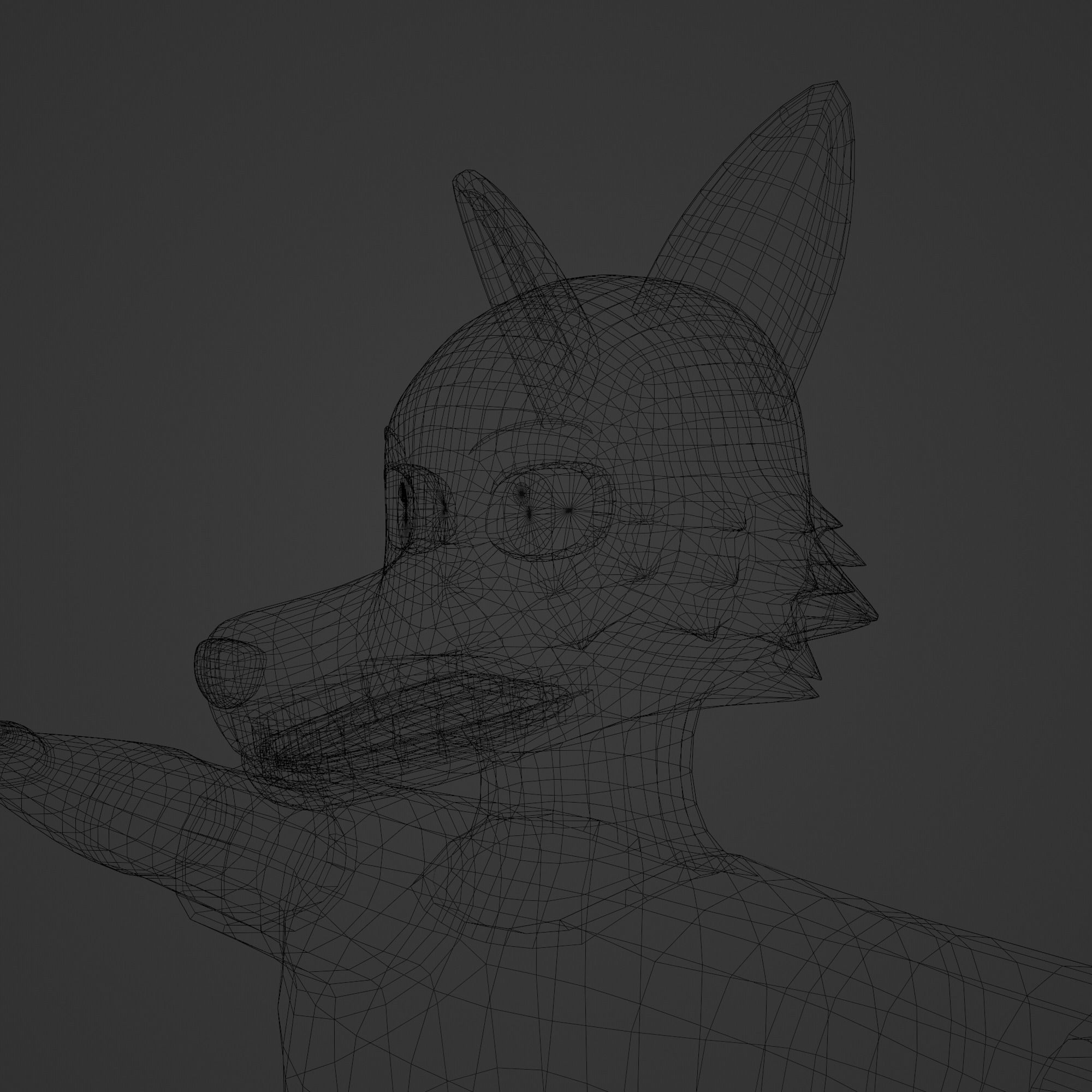 General Furry Wolf Male OC 3D model | CGTrader