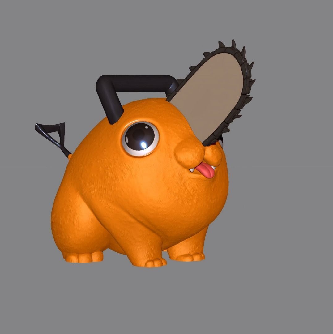 FLUFFY POCHITA - CHAINSAW 3D model 3D printable | CGTrader
