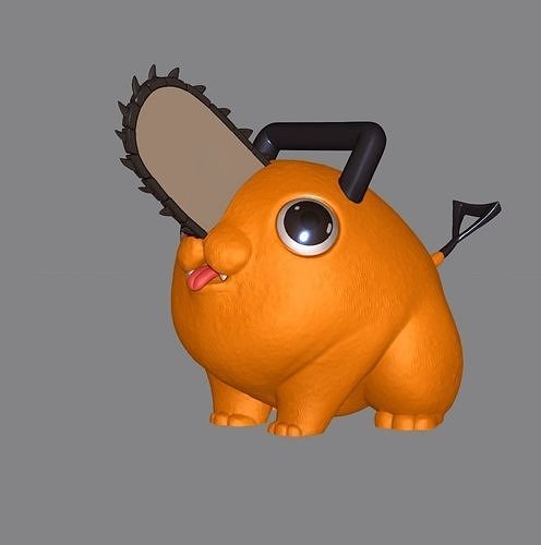 FLUFFY POCHITA - CHAINSAW 3D model 3D printable | CGTrader