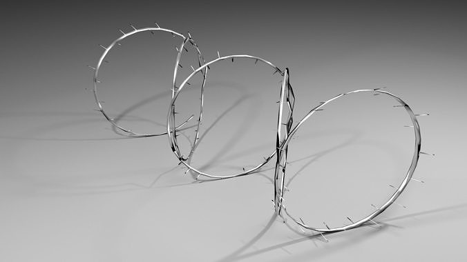 Military Barricade - Razor Wire 3D model | CGTrader