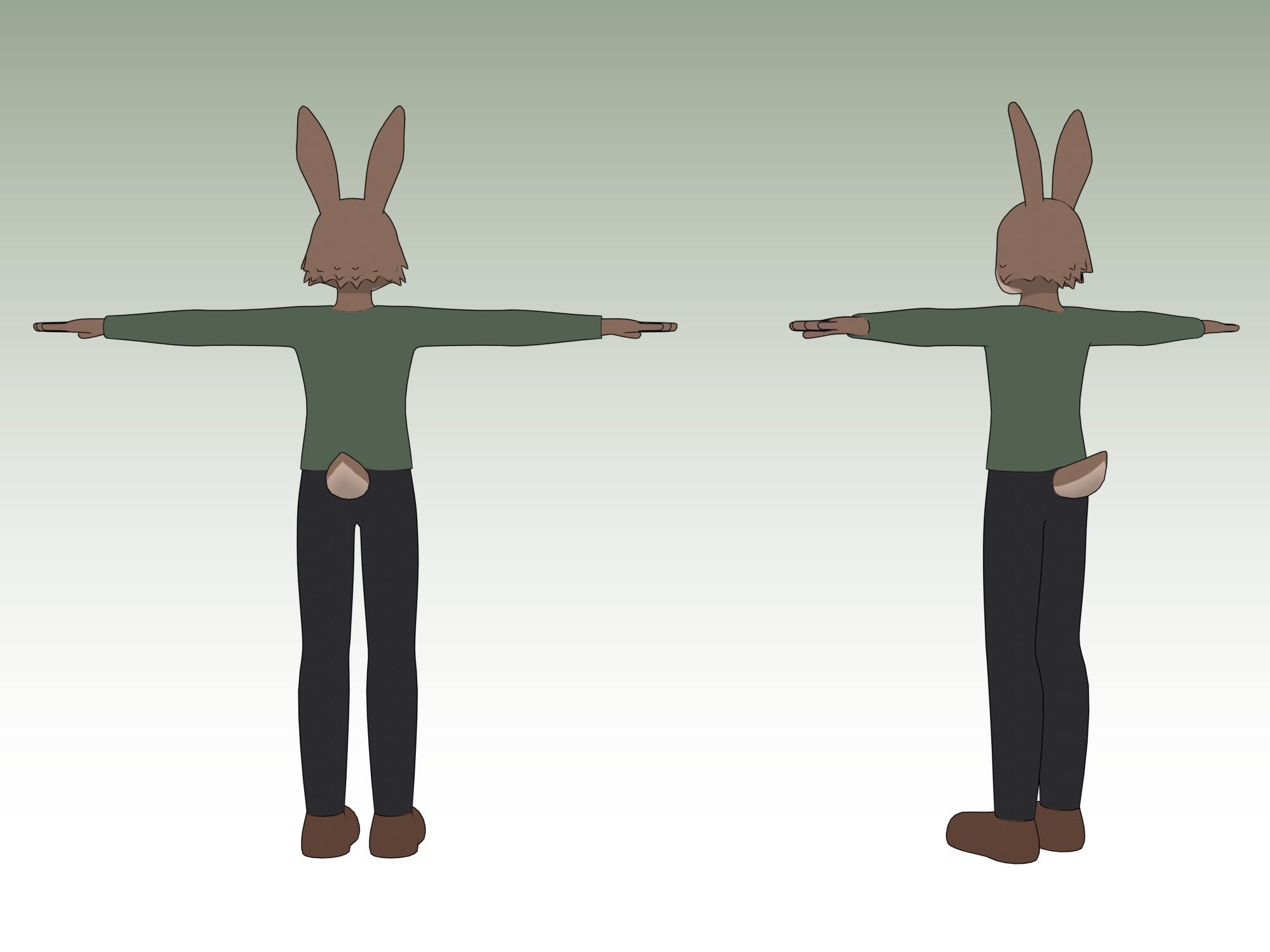 General Furry Rabbit Male OC 3D model | CGTrader