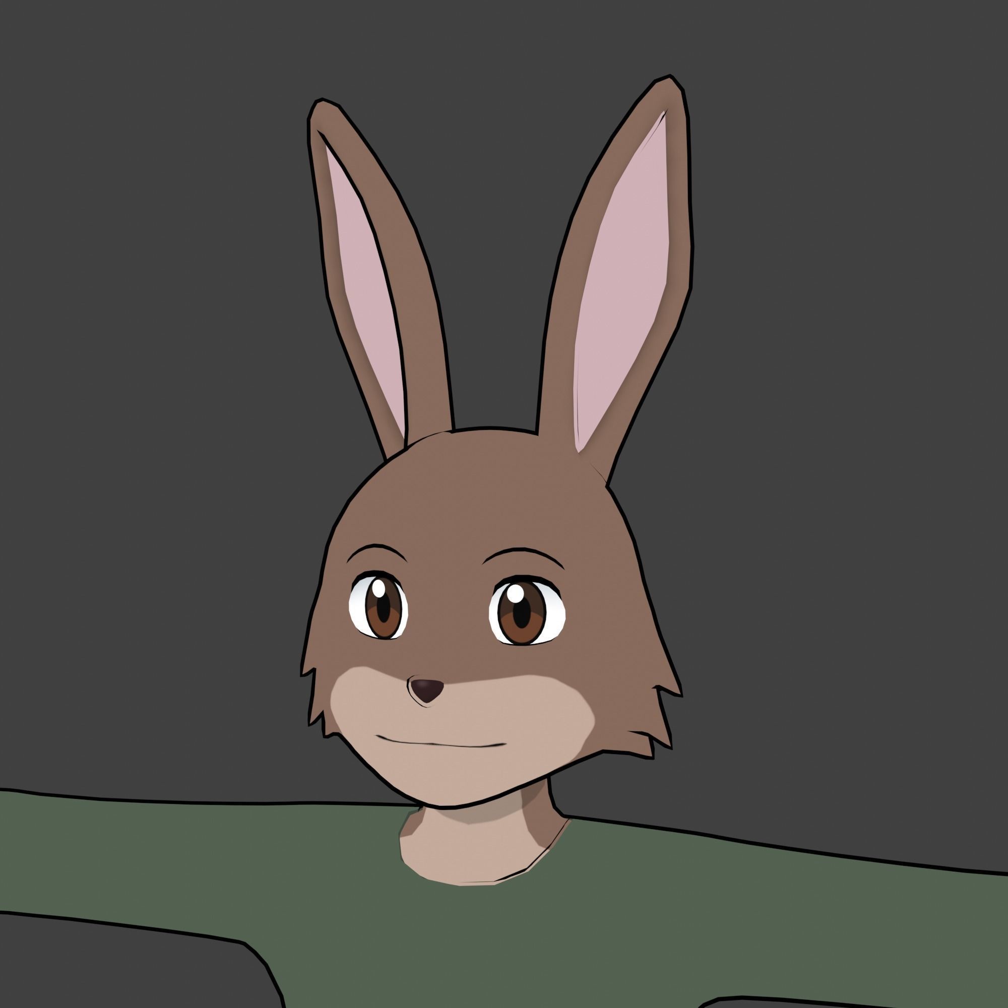 General Furry Rabbit Male OC 3D model | CGTrader