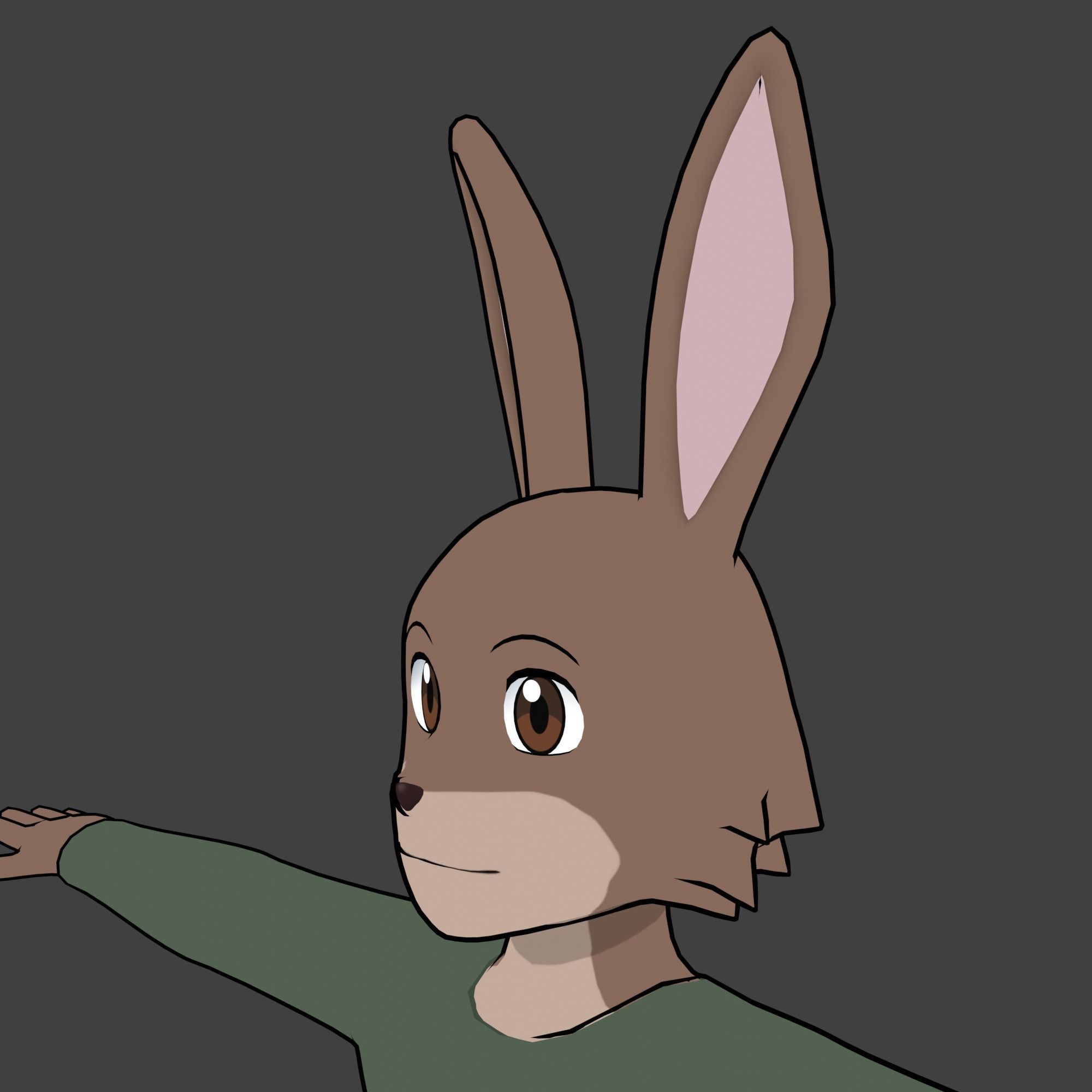 General Furry Rabbit Male OC 3D model | CGTrader