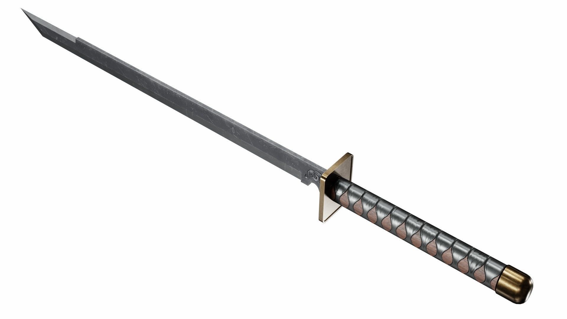 3D model Ninjato japanese samurai sword VR / AR / low-poly | CGTrader