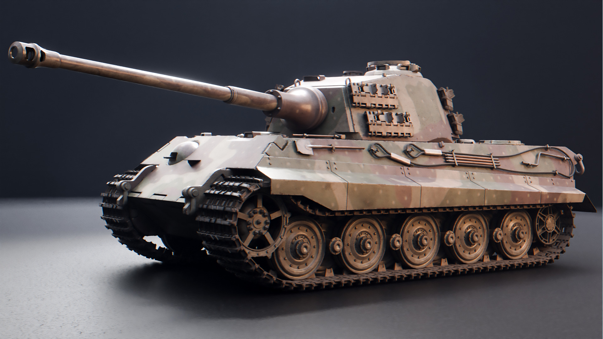 Panzer VI Tiger II German Heavy Tank 3D model rigged | CGTrader