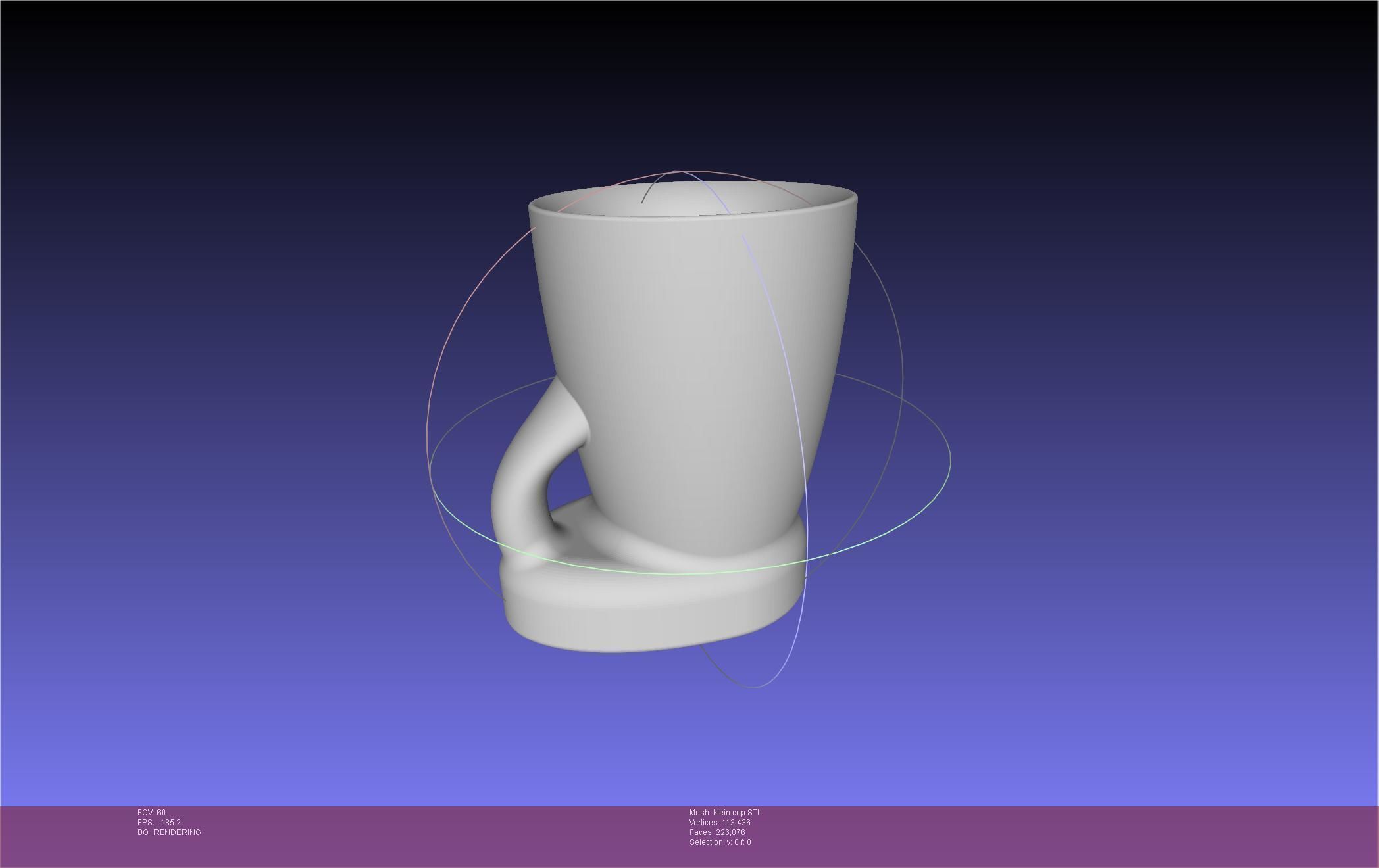Klein Cup Printable Model 3D model 3D printable | CGTrader