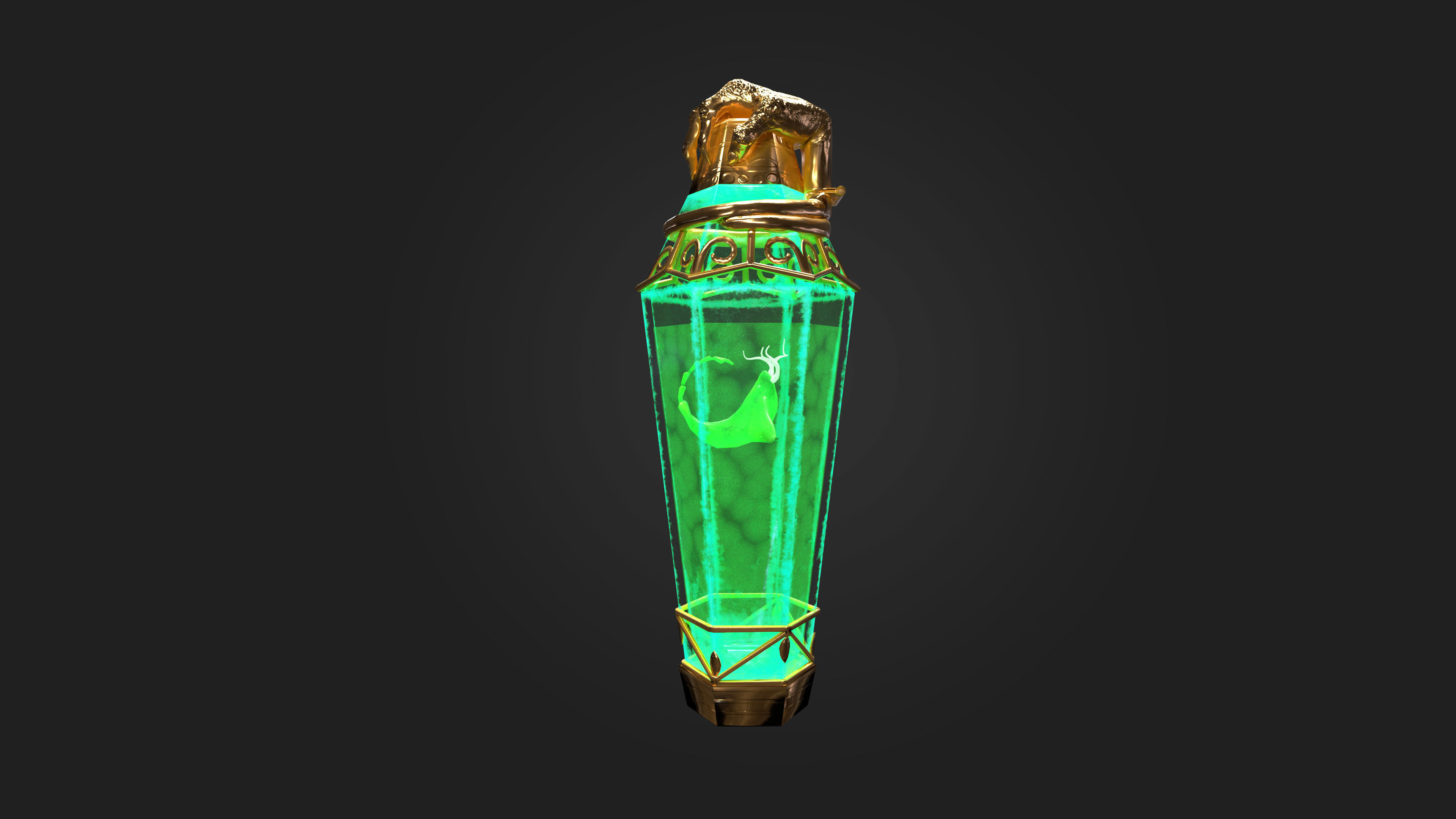 3D model Magic Poison Game Asset for Mobile games VR / AR / low-poly ...