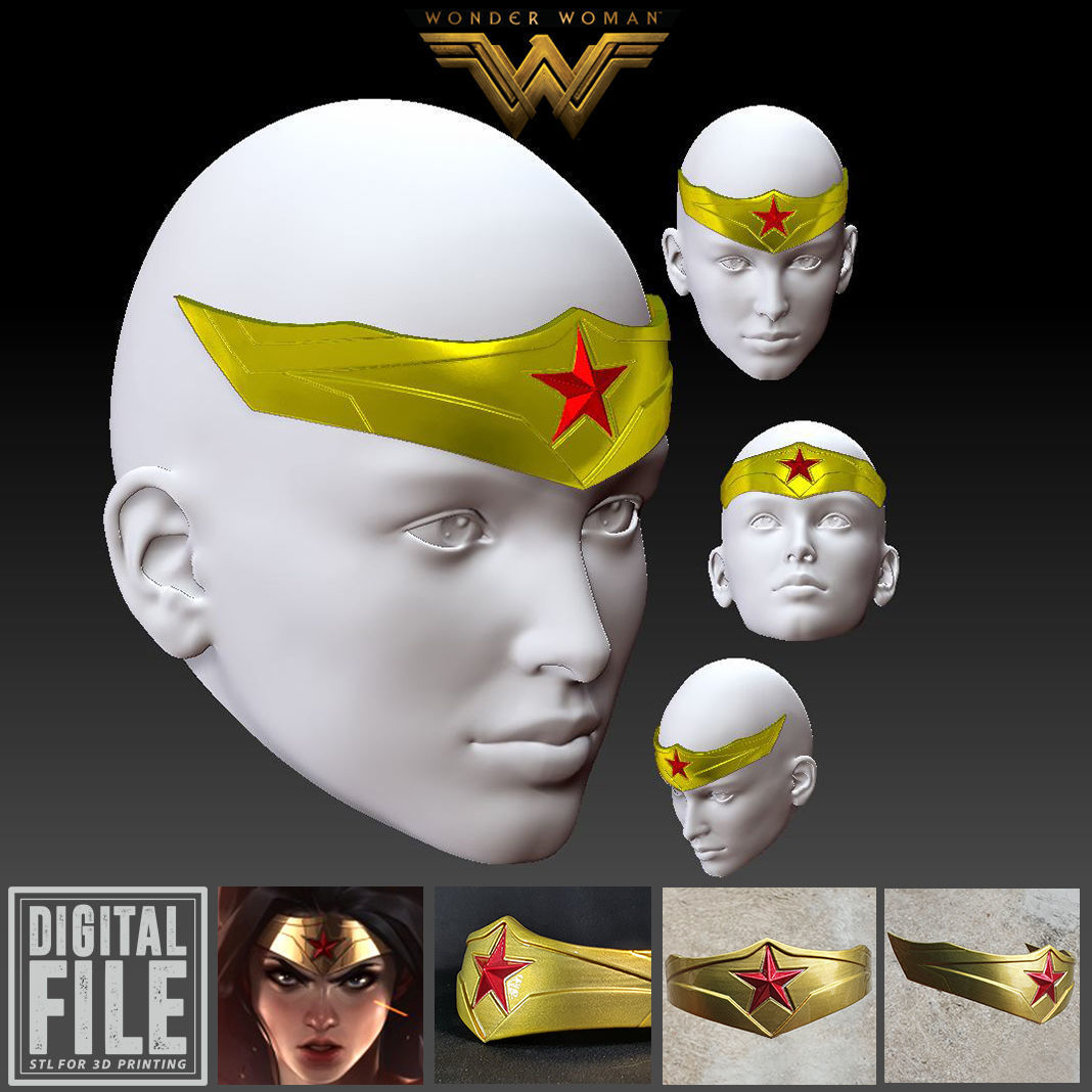 WONDER WOMAN JEEHYUNG LEE TIARA CROWN INSPIRED 3D model 3D printable ...