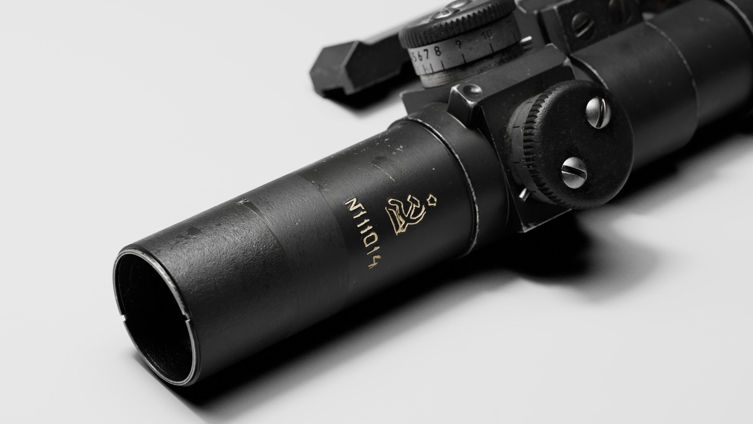 3D model Mosin-Nagant PU Scope VR / AR / low-poly | CGTrader