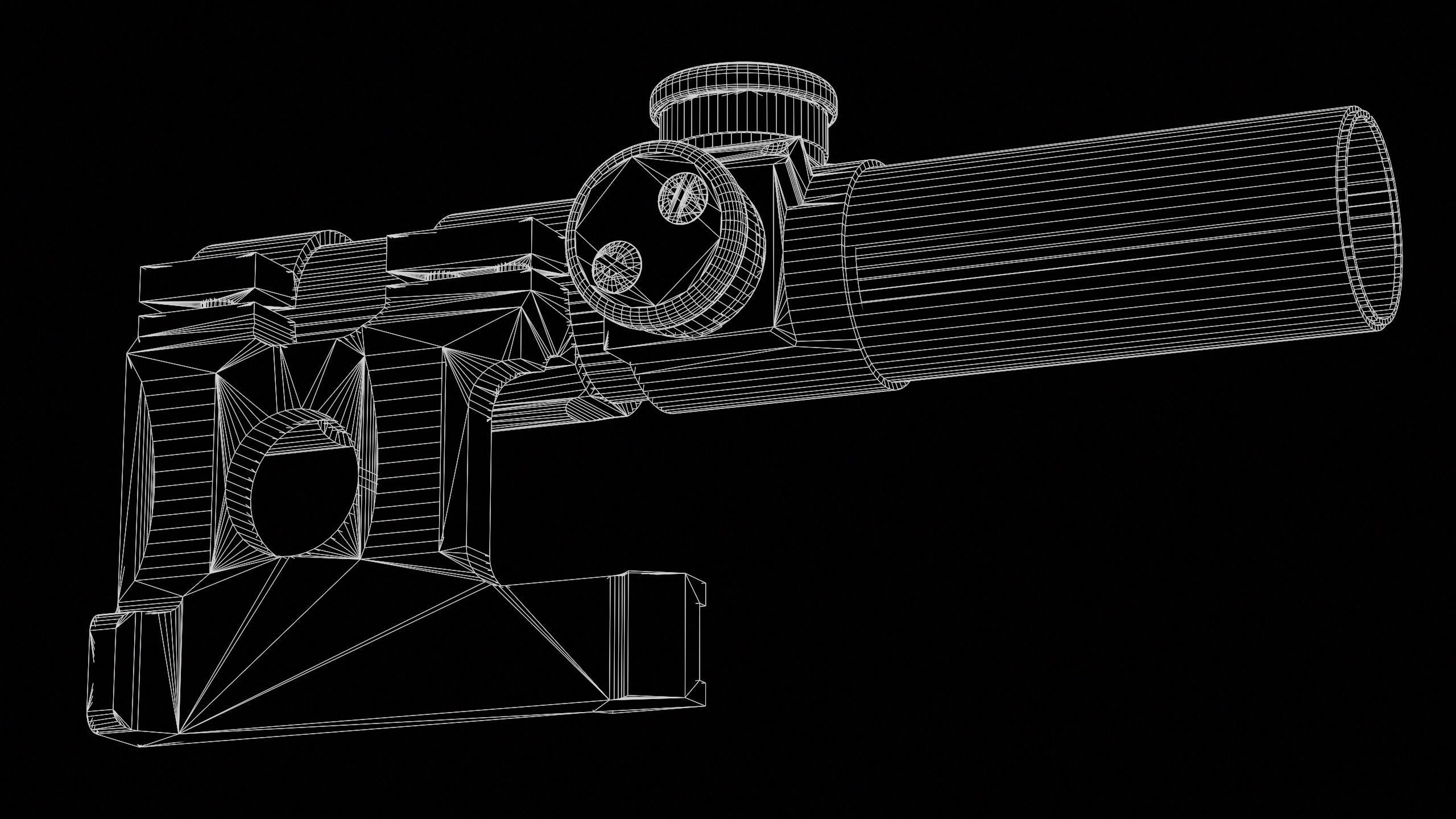 3D model Mosin-Nagant PU Scope VR / AR / low-poly | CGTrader