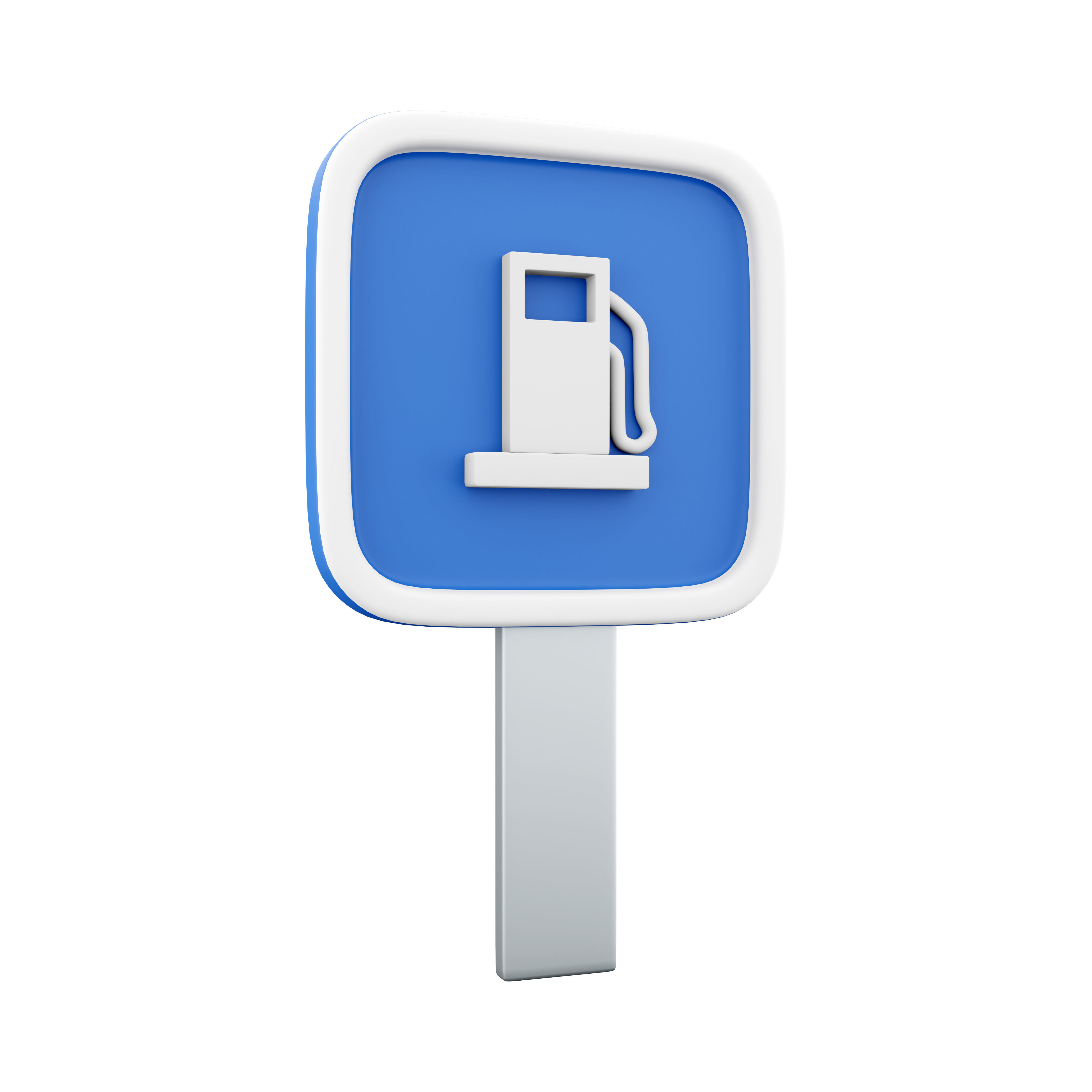 3d fuel sign cartoon icon 3D model | CGTrader
