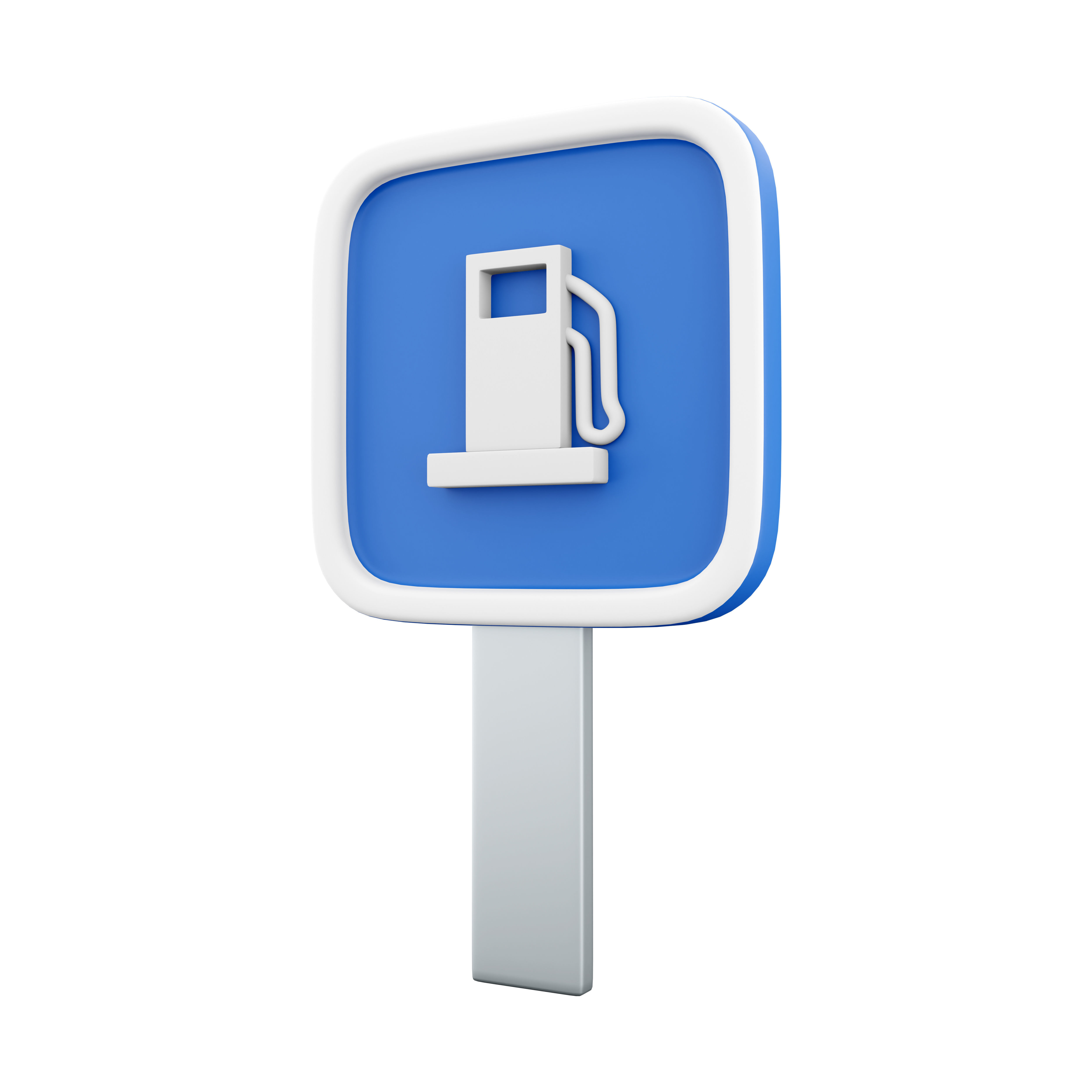 3d fuel sign cartoon icon 3D model | CGTrader