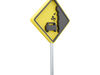 3d falling rocks road sign icon 3D model | CGTrader