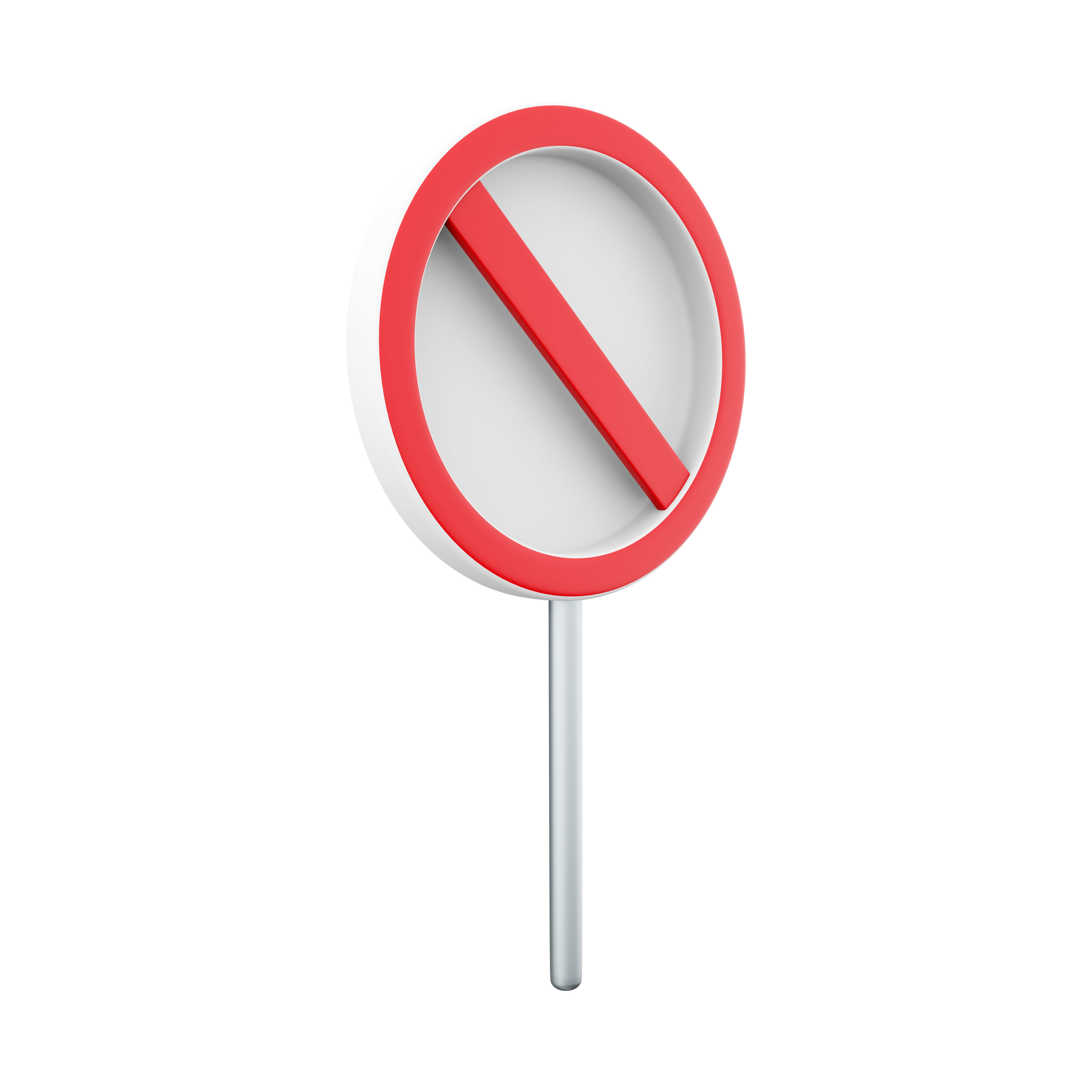 3d No waiting sign icon 3D model | CGTrader