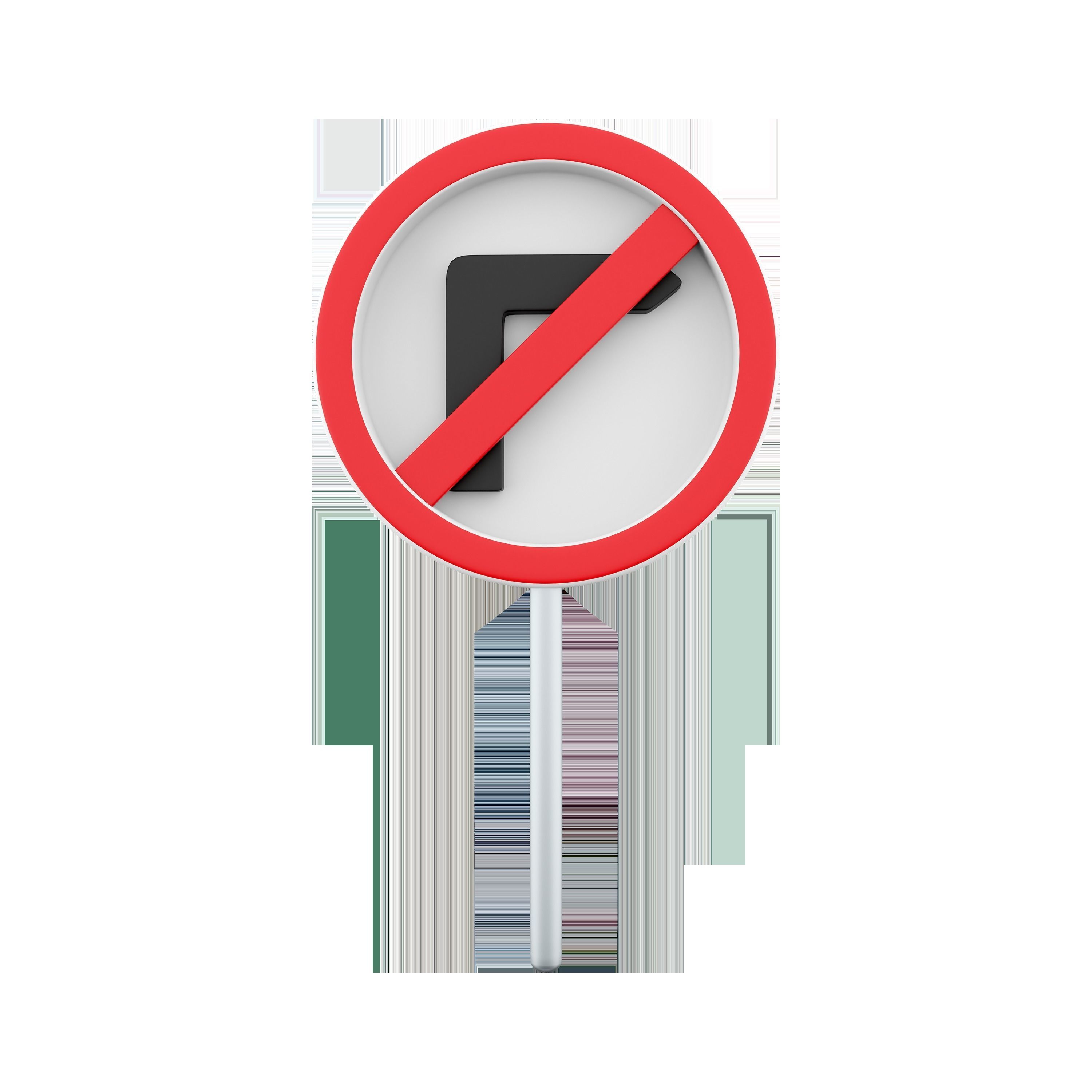 3d Turn Right Traffic Road Sign cartoon icon 3D model | CGTrader