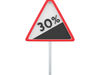 3d Traffic Sign Steep decline 30 icon 3D model | CGTrader